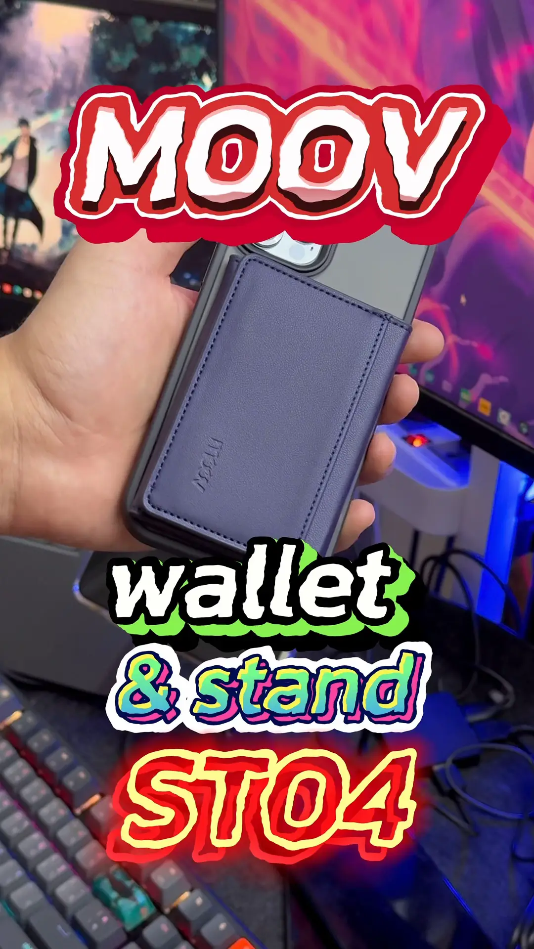 Moov wallet & stand กระเป๋าตังค์ติดหลังมือถือ | วิดีโอที่เผยแพร่โดย หยอย Gadgets📱 | Lemon8
