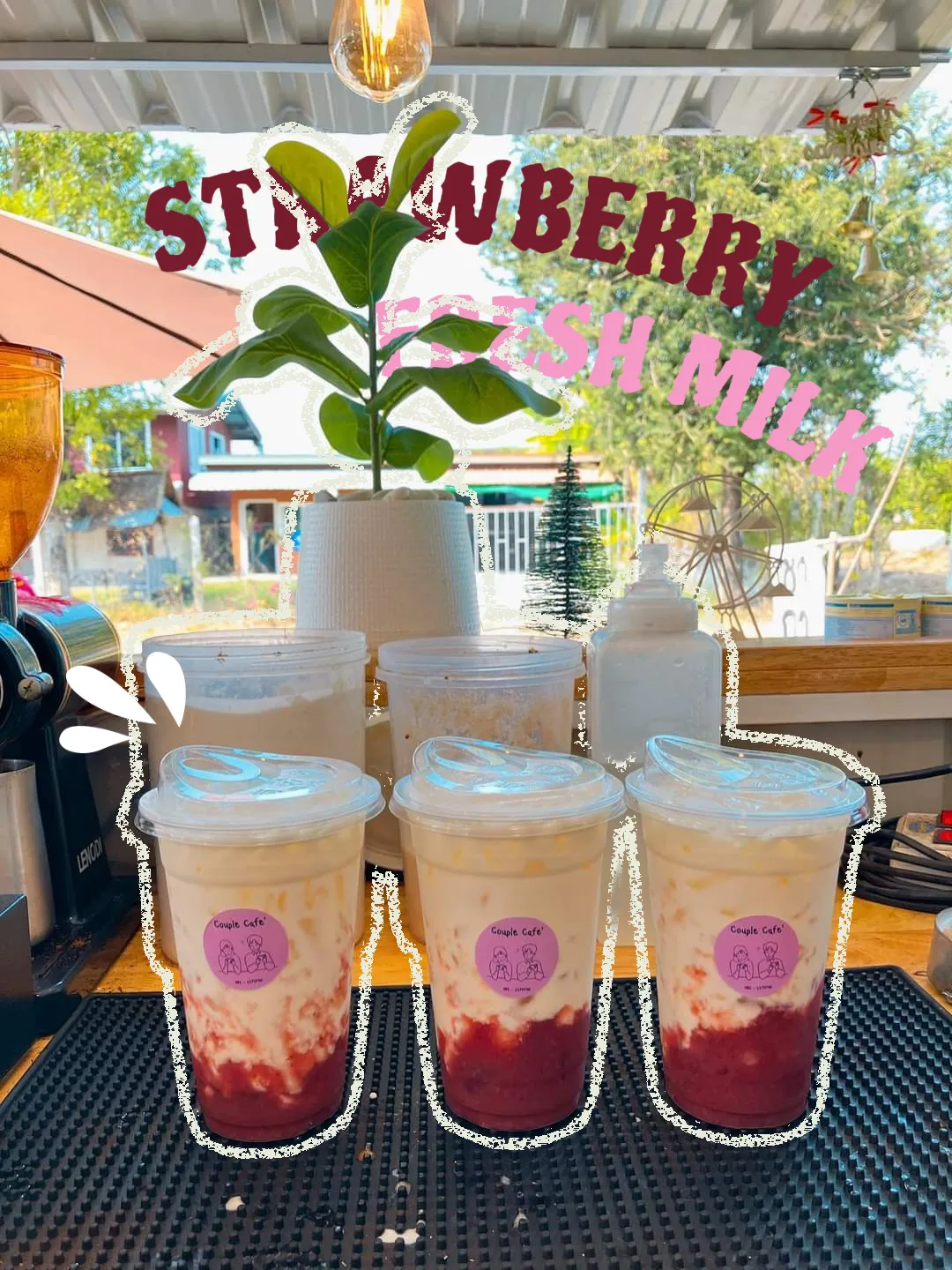 Strawberry fresh milk 🍓 | แกลเลอรีที่โพสต์โดย kkk | Lemon8