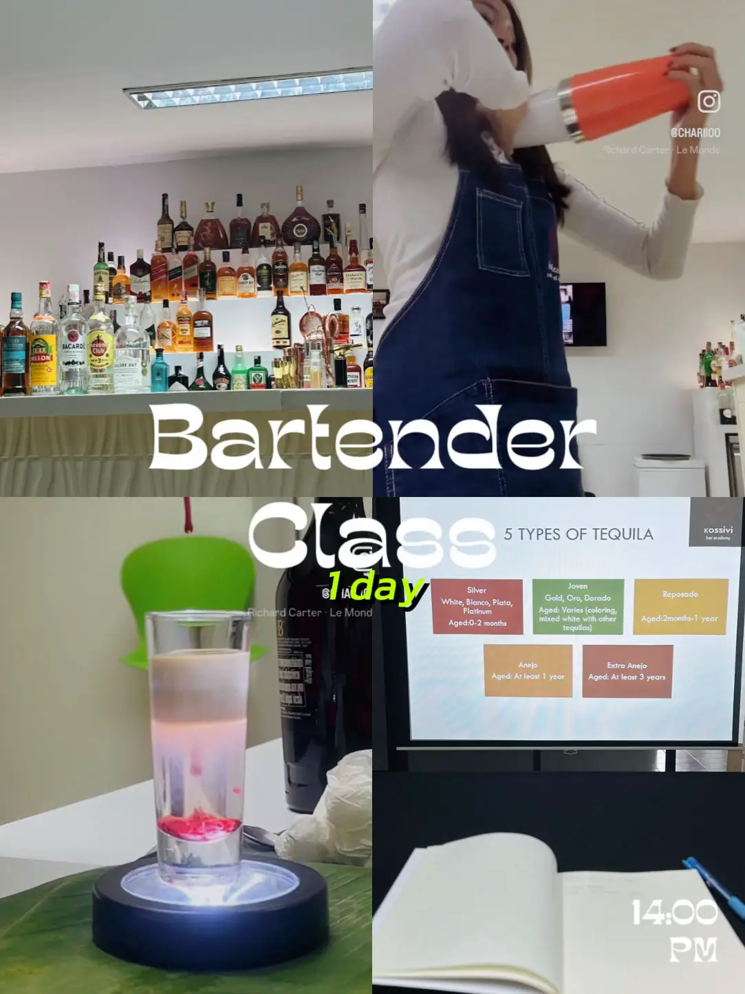ประสบการณ์เรียนBartender 1 วัน! ️🍹 | แกลเลอรีที่โพสต์โดย charii | Lemon8