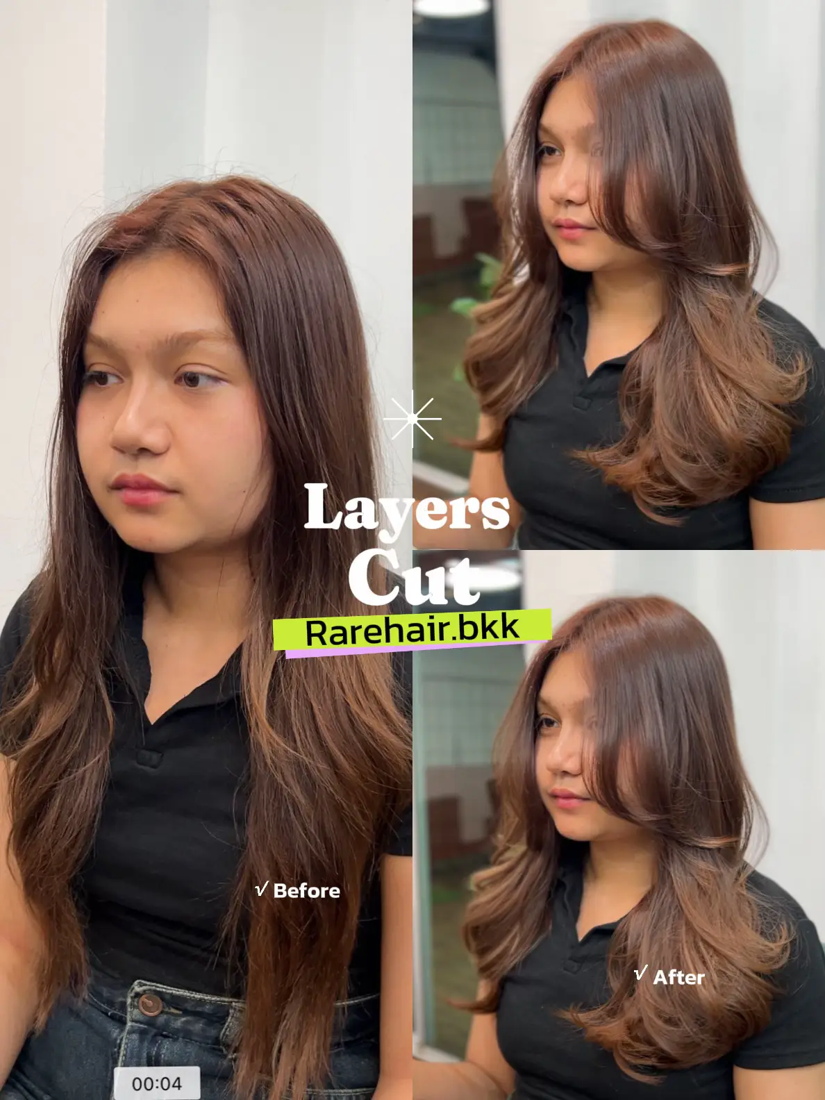 Layers cut | แกลเลอรีที่โพสต์โดย RARE Hair Salon | Lemon8