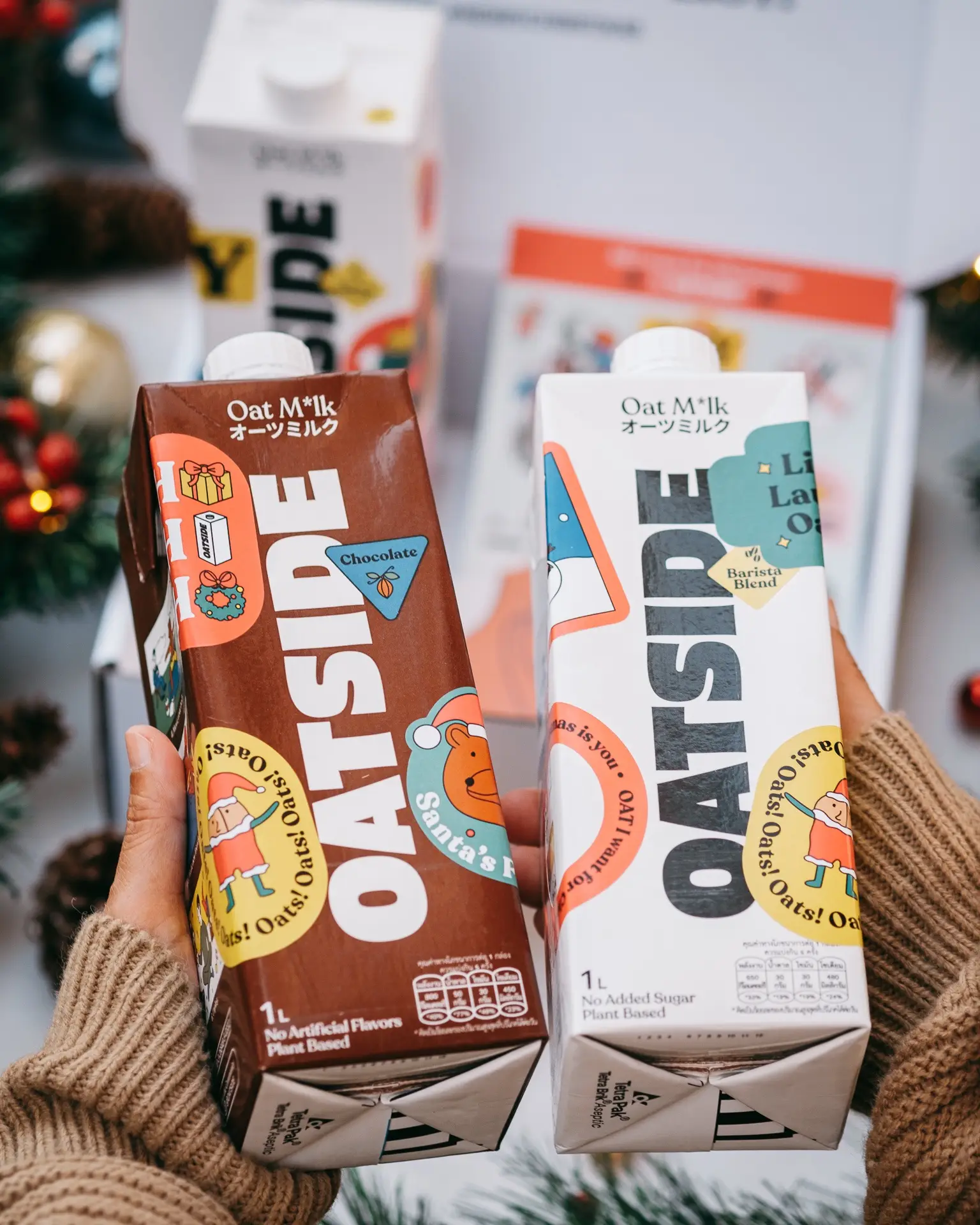 The lovely gift set from Oatside welcomes the Happy Festival. 🎄🎅 ...