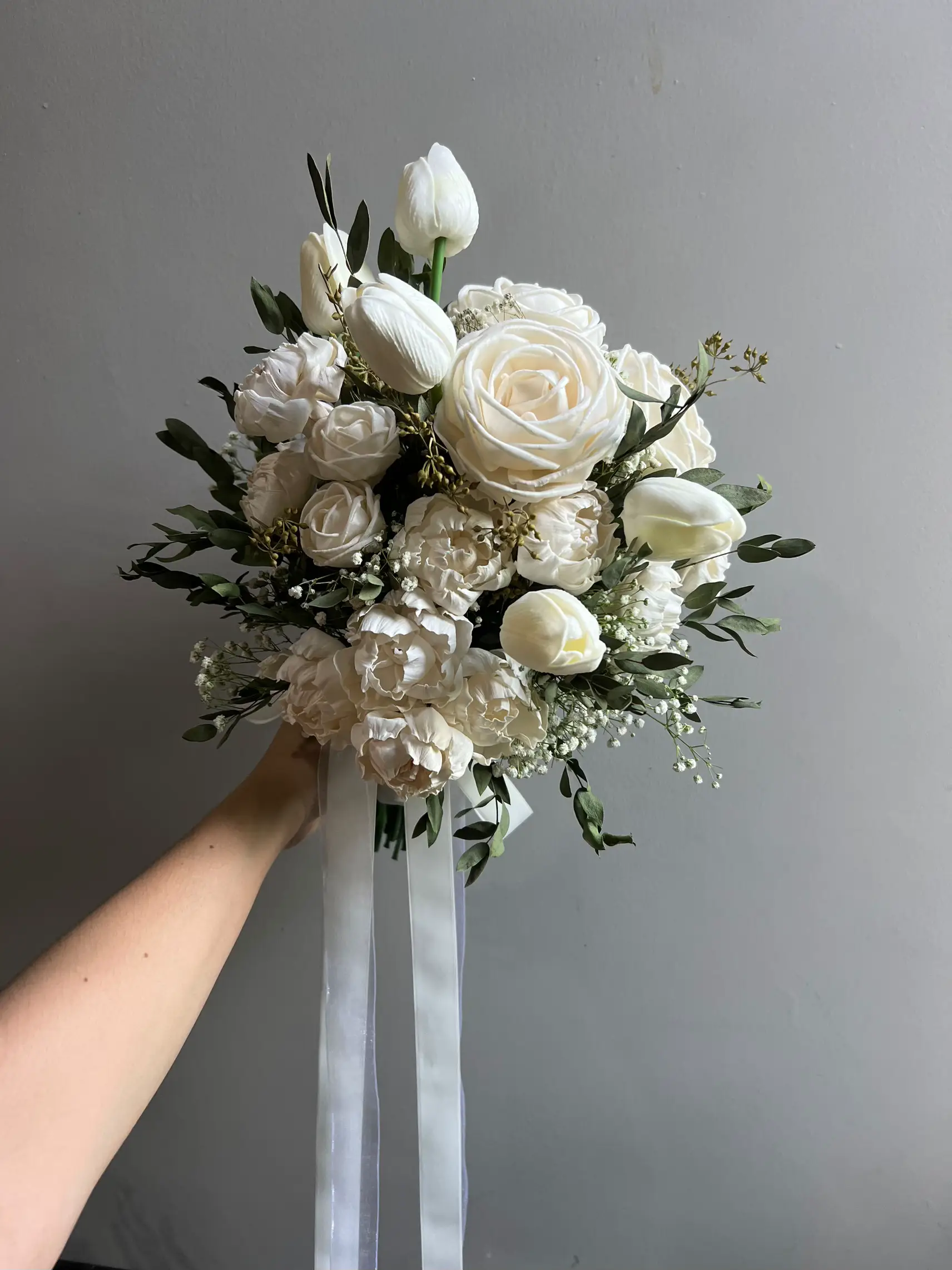 Classic flower : ช่อดอกไม้โทนขาวเขียวสำหรับเจ้าสาว | แกลเลอรีที่โพสต์ ...