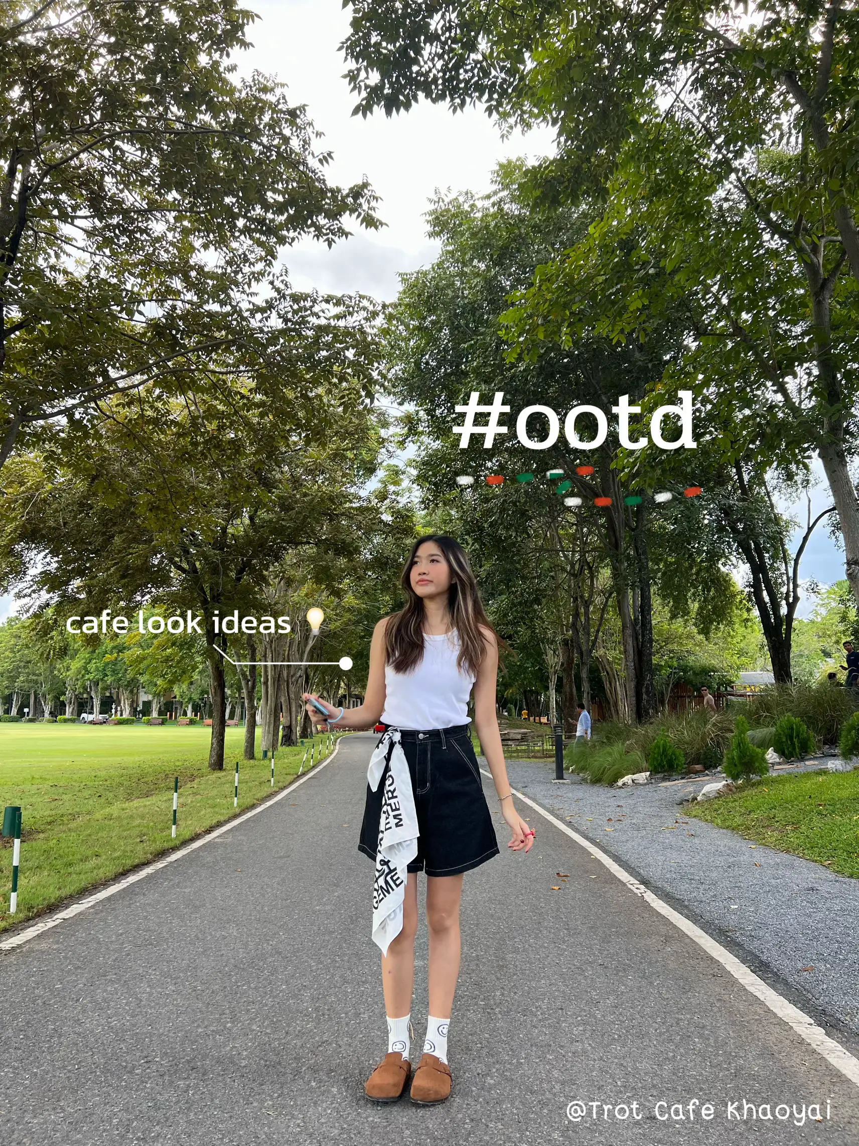 #ootd cafe look ideas | แกลเลอรีที่โพสต์โดย bombam | Lemon8