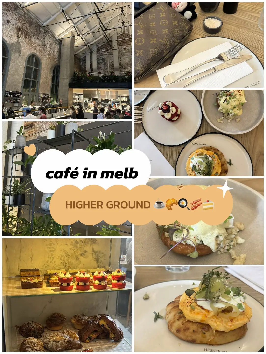 Brunch café in Melbourne CBD ; HIGHER GROUND ☕️🥐🍳🥓🍰 | แกลเลอรีที่โพสต์ ...