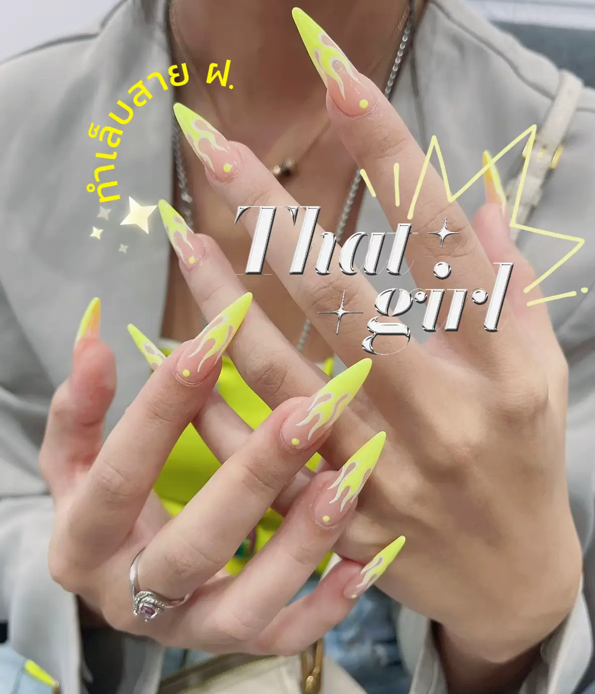 ไอเดียทำเล็บสาย ฝ. | แกลเลอรีที่โพสต์โดย Laila nails kk | Lemon8