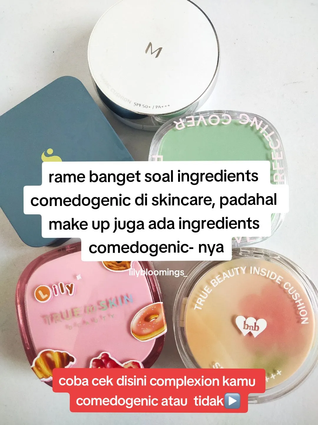 coba cek disini cushion kamu comedogenic / tidak? | Galeri diposting ...