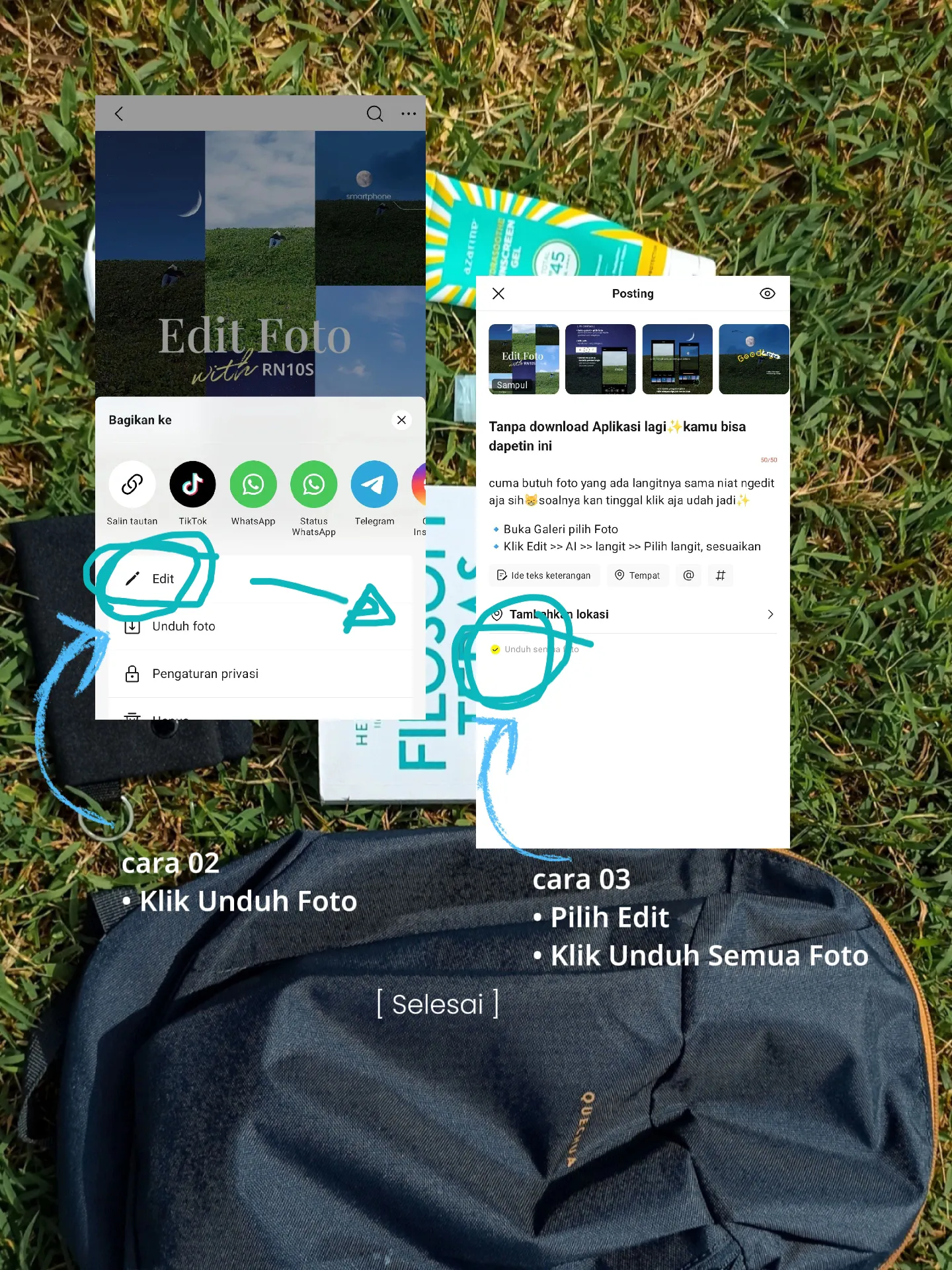 3 CARA UNDUH FOTO DI LEMON8 🍋 | Galeri diposting oleh ALREESYA:,' | Lemon8