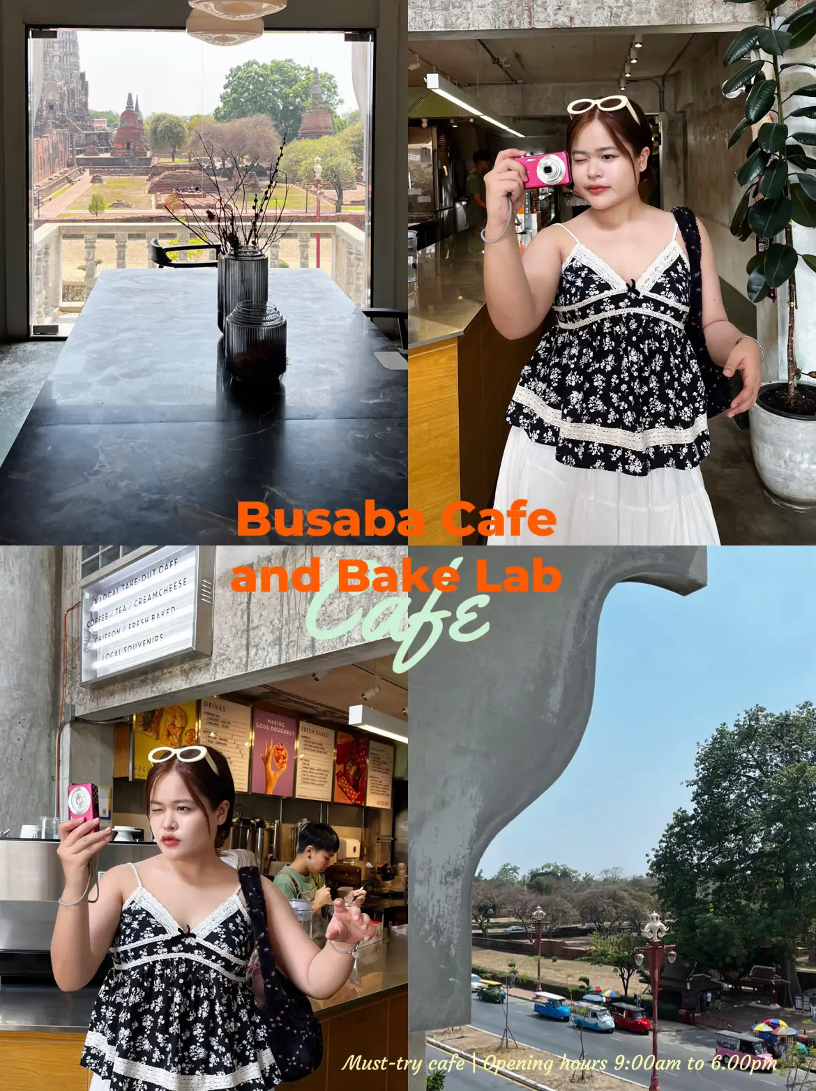Must try cafe คาเฟ่อยุธยา busaba cafe and bake lab☕️🥜 | แกลเลอรีที่โพสต์โดย hey , it’s aom! | Lemon8