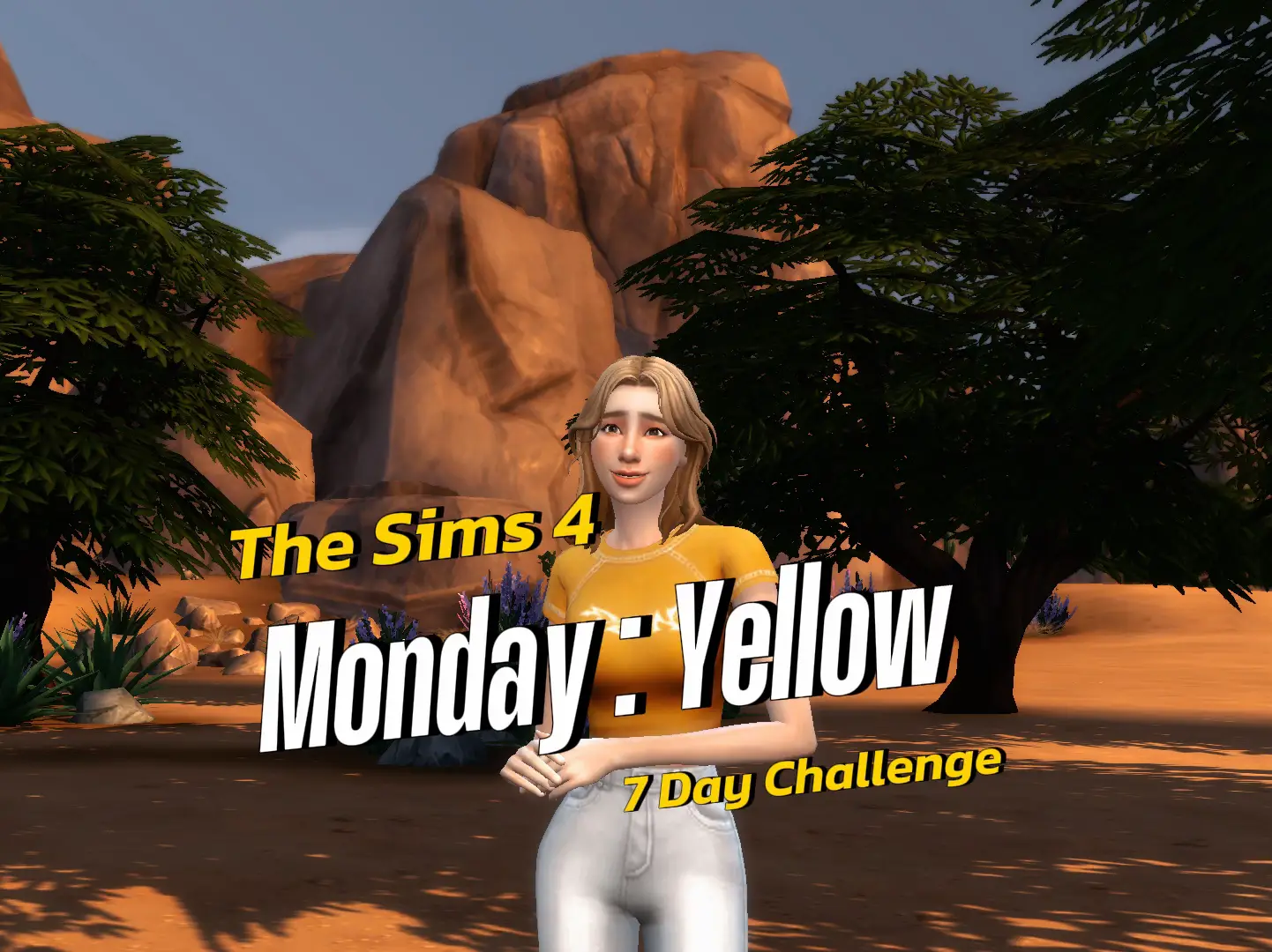 The Sims 4 | Monday : Yellow | 7 Day Challenge 💛 | แกลเลอรีที่โพสต์โดย KittySonSon | Lemon8