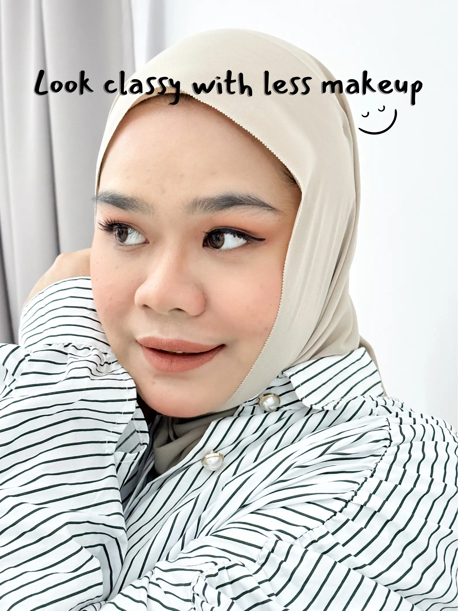 Look Classy With Less Makeup | Video published by Dhaniya Aqilah | Lemon8