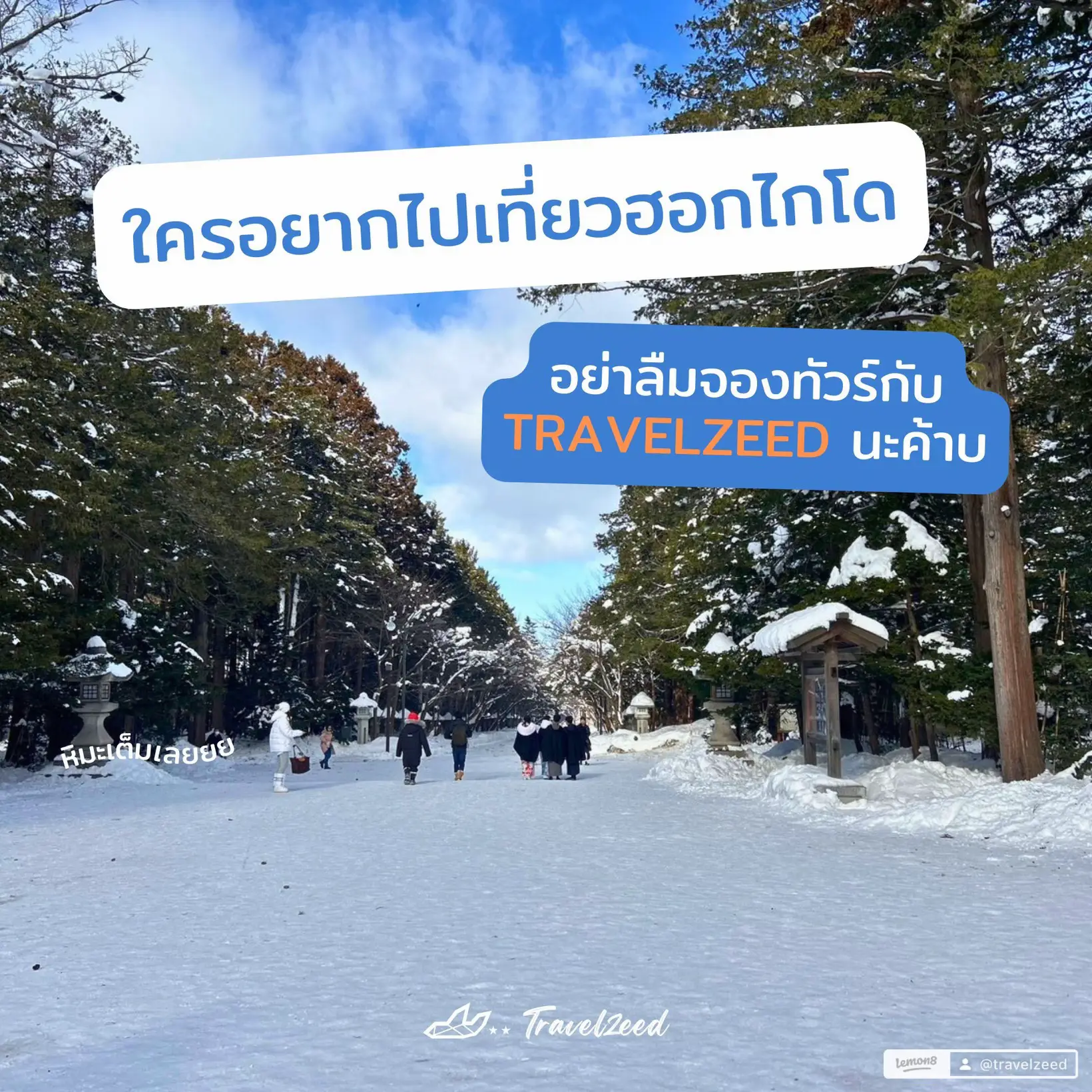 UPDATE ‼️ บรรยากาศที่ฮอกไกโด 2567 หิมะฉ่ำ ๆ ️ | แกลเลอรีที่โพสต์โดย TravelZeed | Lemon8