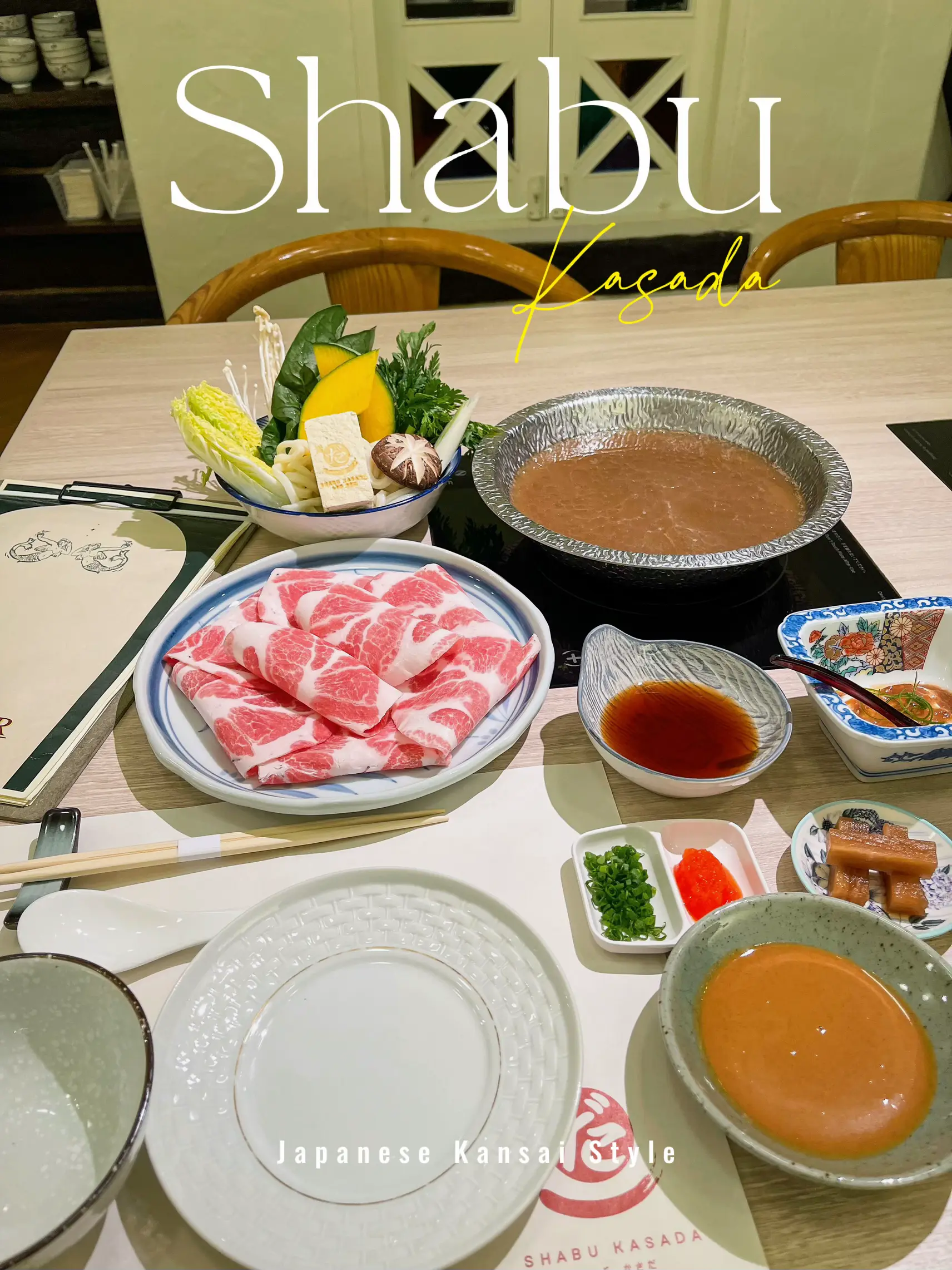 Shabu Kasada ร้านชาบู-สุกี้ยากี้คันไซแท้ 🇯🇵 สุขุมวิท34 | แกลเลอรีที่โพสต์โดย KhunPrim 🍋 | Lemon8