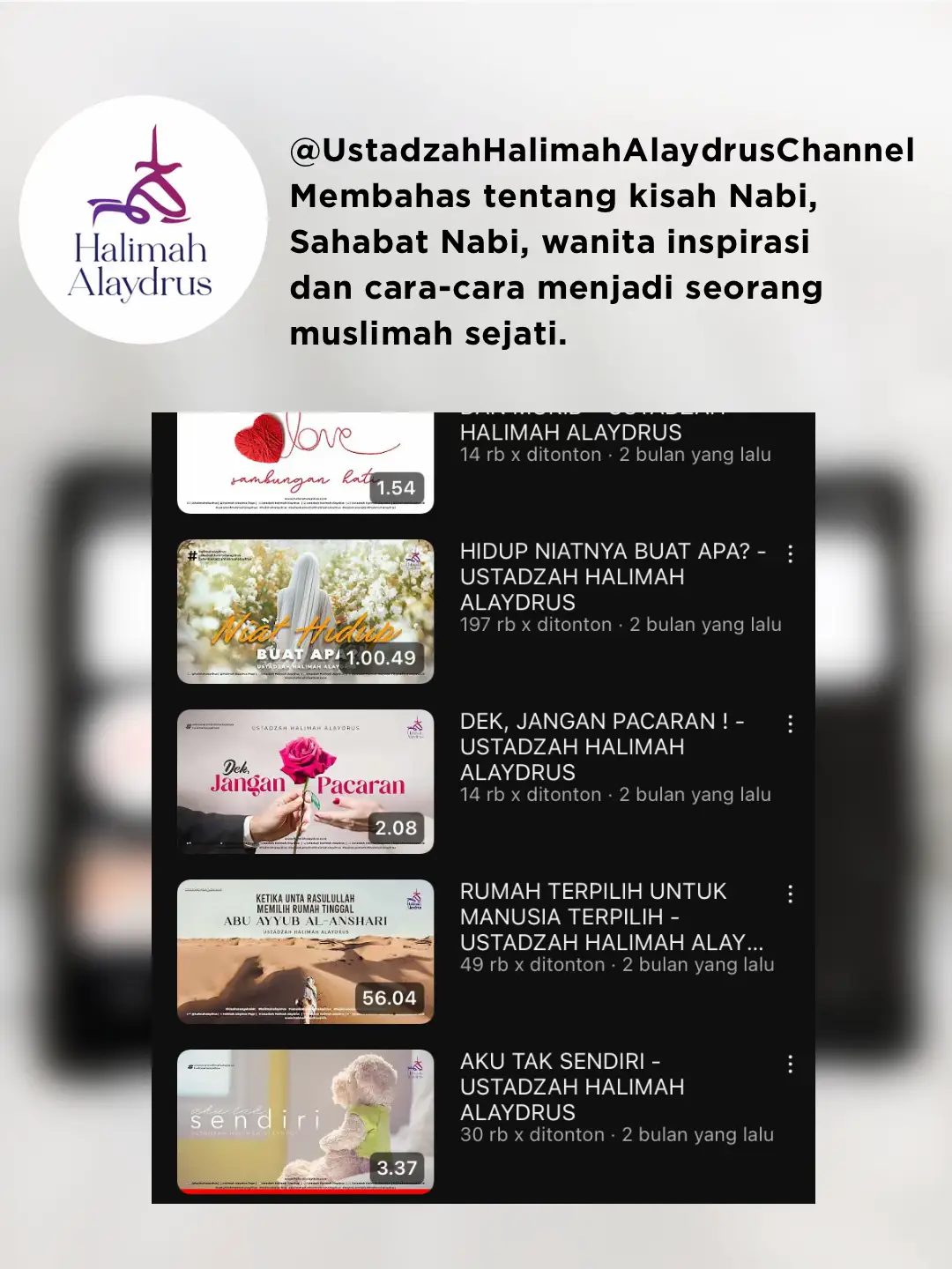 REKOMENDASI CHANNEL KAJIAN DI YOUTUBE | Galeri diposting oleh ⋆˚Susila ° | Lemon8