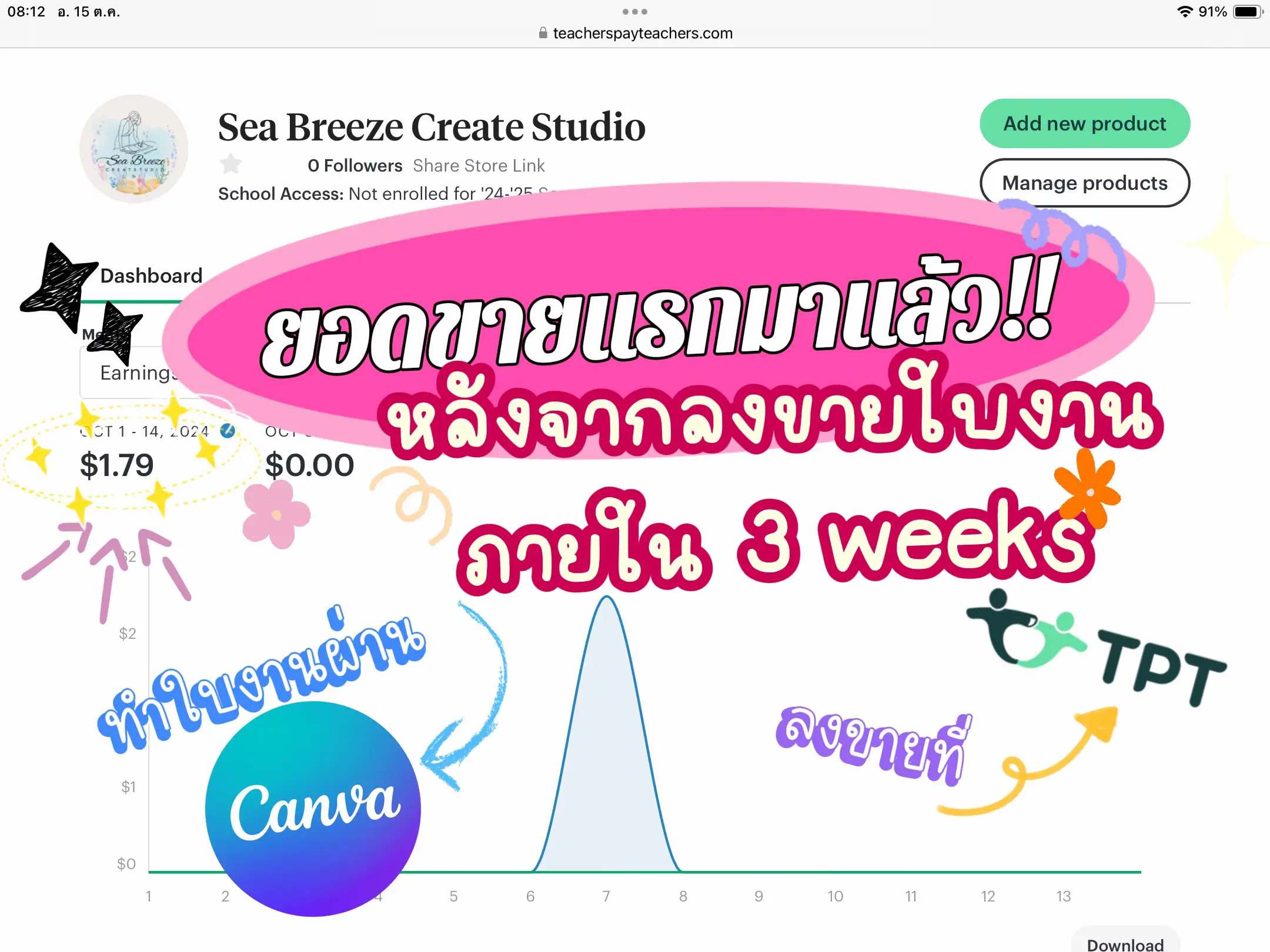 มือใหม่ TPT ควรเริ่มจากอะไร | วิดีโอที่เผยแพร่โดย SunStore | Lemon8