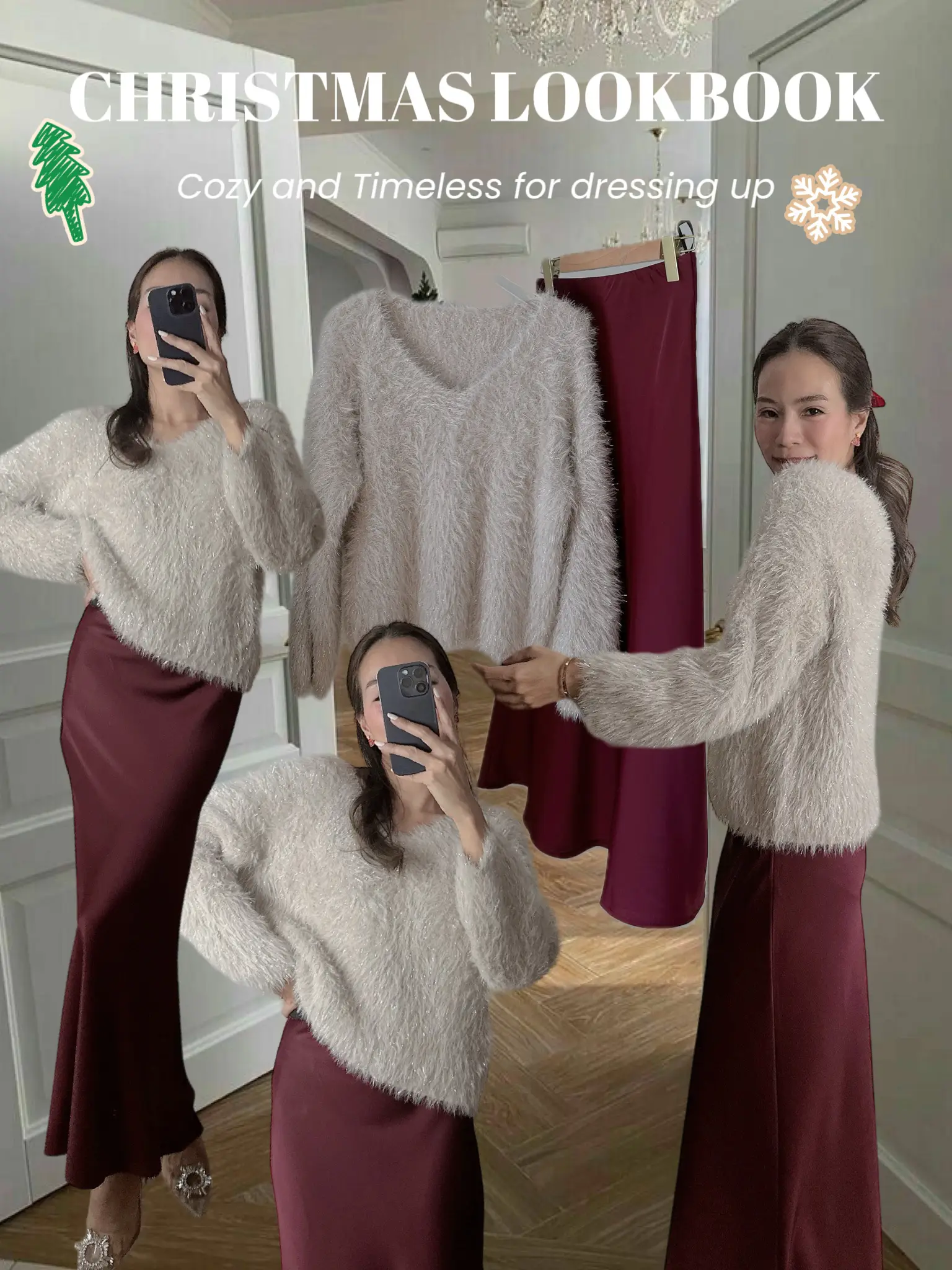 CHRISTMAS LOOKBOOK 🎄🥂 | แกลเลอรีที่โพสต์โดย Belle.ruld | Lemon8