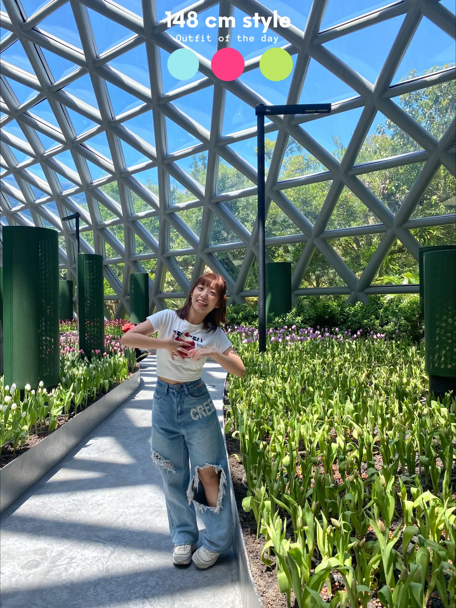 👖148cm’s OOTD | แต่งตัวน้อยๆให้ดูเยอะได้ ด้วย Baggy jeans | แกลเลอรีที่โพสต์โดย pattaling.🏔 | Lemon8