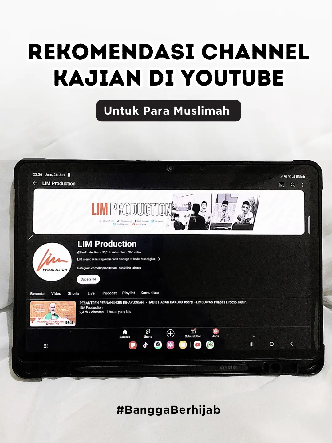 REKOMENDASI CHANNEL KAJIAN DI YOUTUBE | Galeri diposting oleh ⋆˚Susila ° | Lemon8