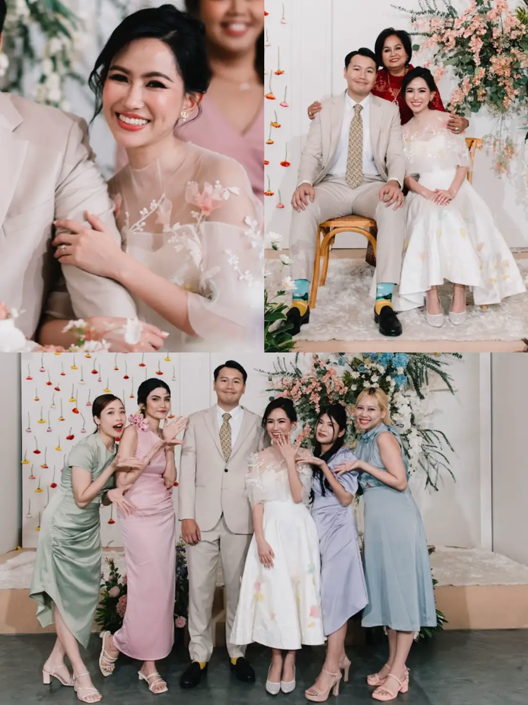 ชุดเจ้าสาวฉบับคนชอบดอกไม้สีหวาน💐 | แกลเลอรีที่โพสต์โดย Mamind | Lemon8