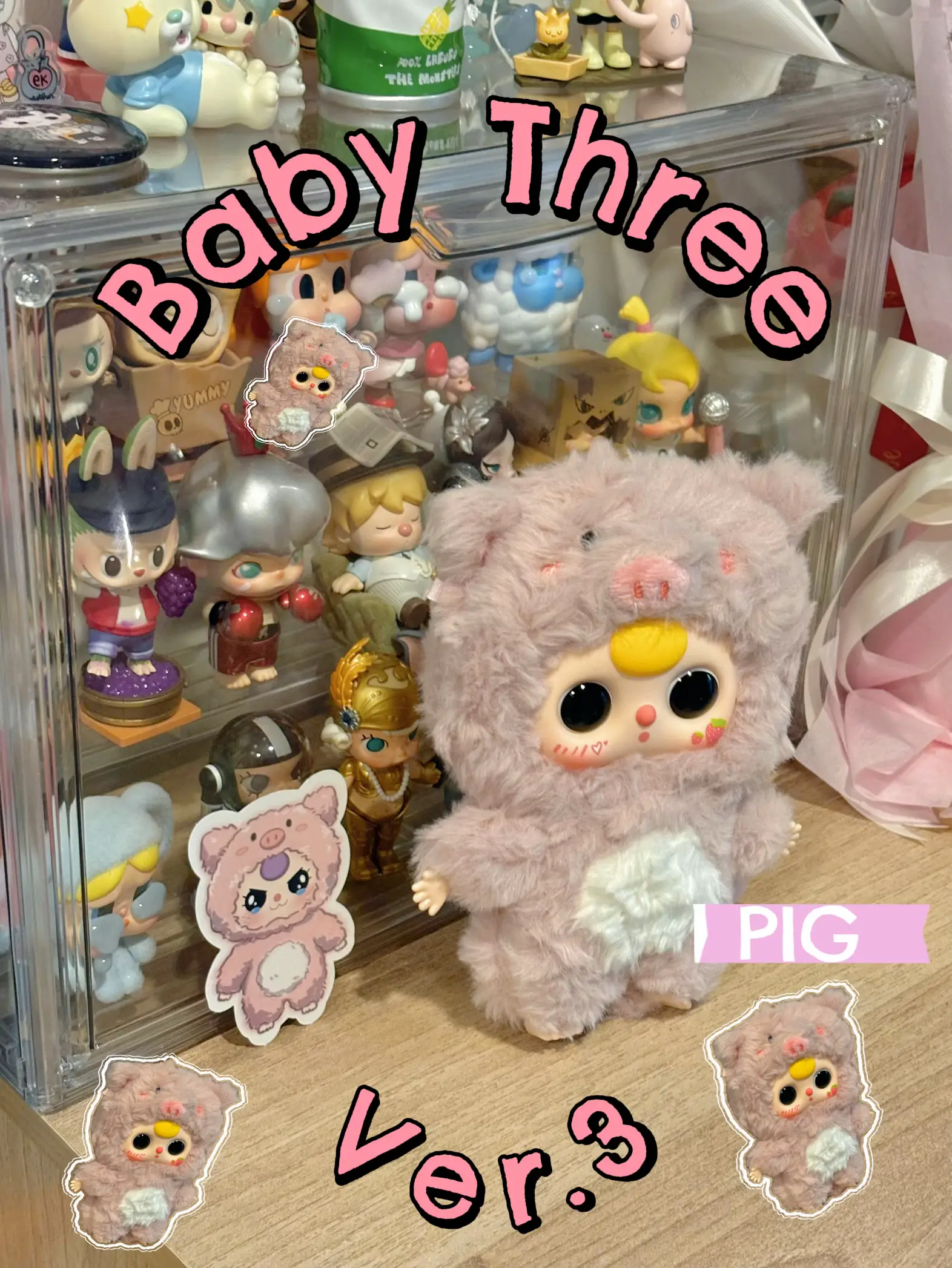 เปิดกล่องสุ่ม Baby Three V.3 | แกลเลอรีที่โพสต์โดย ชอบอะไรก็รีวิว🌷 | Lemon8