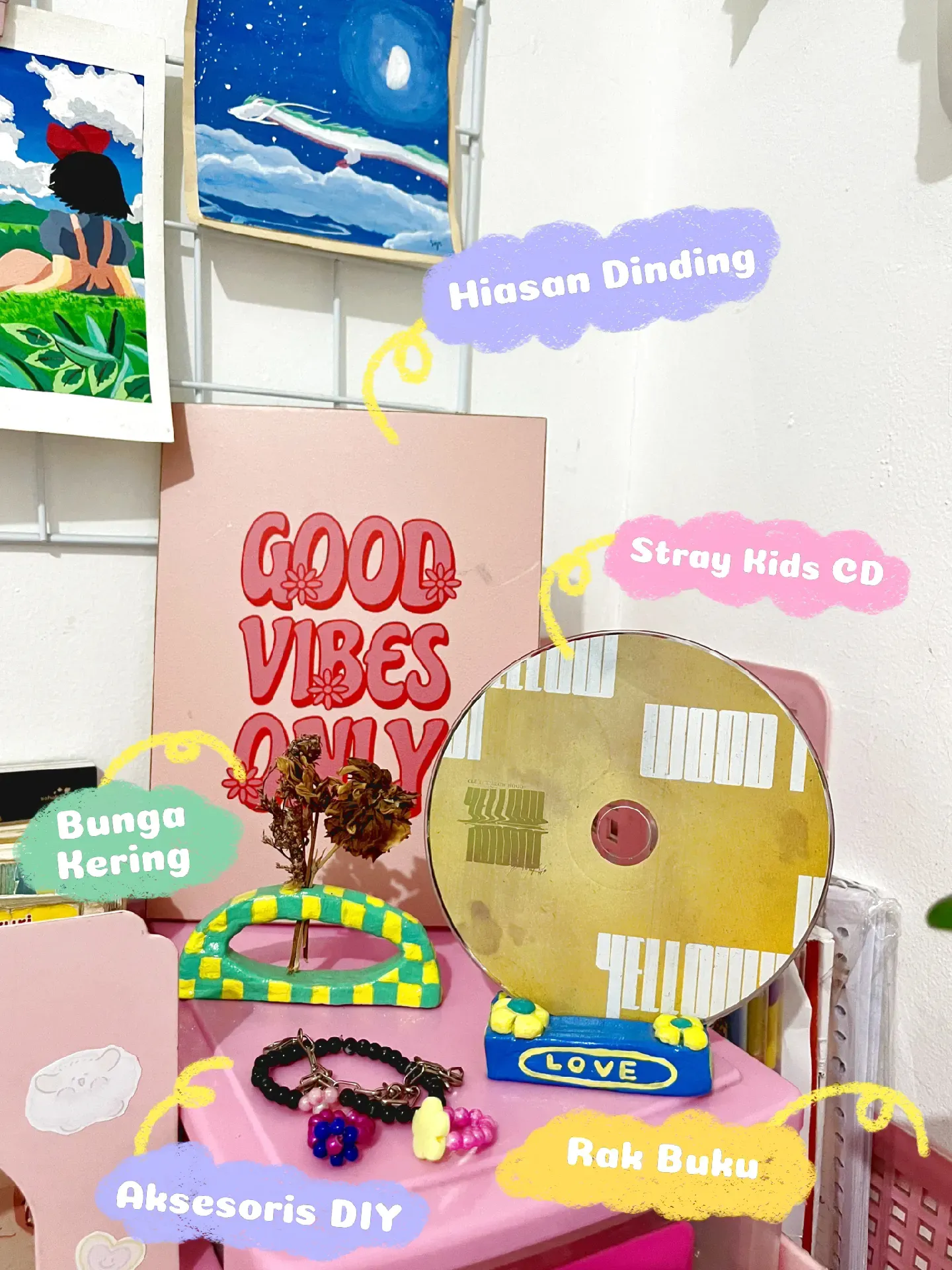 Decorating My Study Desk | Galeri diposting oleh Ghaida ˚˖𓍢ִ໋🌷 | Lemon8