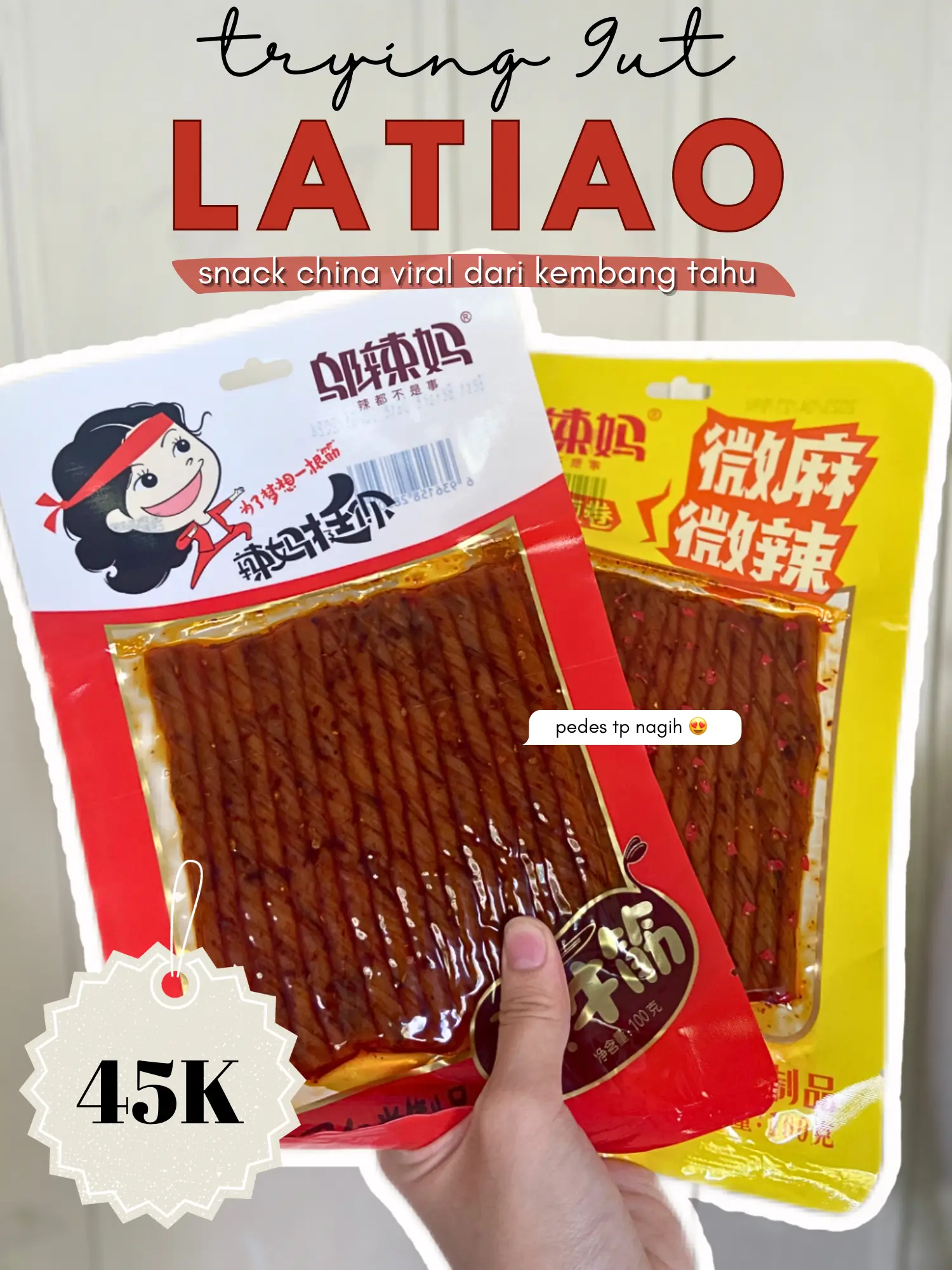 REVIEW LATIAO - SNACK CHINA VIRAL 🌶 | Galeri diposting oleh 𝒄𝒂𝒊𝒕𝒍𝒊𝒏 ...