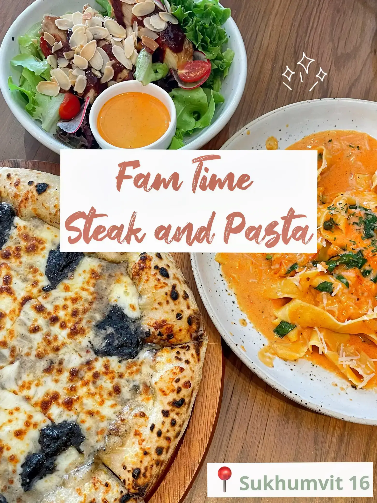 Fam Time Steak and Pasta 🍕 | แกลเลอรีที่โพสต์โดย warin🌸 | Lemon8