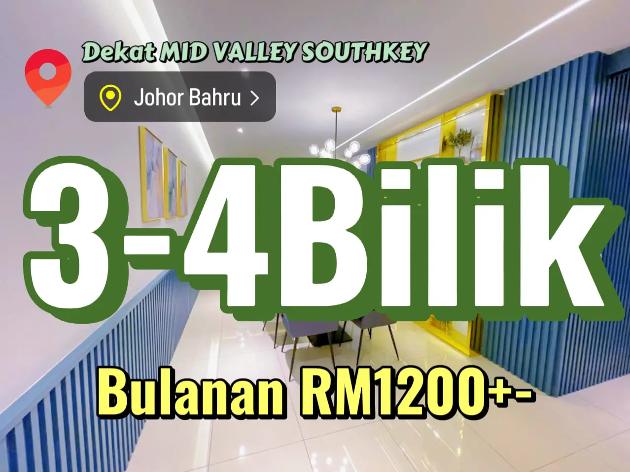 🇲🇾 3-4Bilik Bulanan Hanya RM1200+- | Galeri disiarkan oleh Aaron | Lemon8