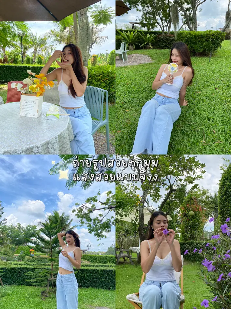 ถ่ายรูปคาเฟ่กับหวานใจจ💖@AMPHAWA | แกลเลอรีที่โพสต์โดย aran🌷 | Lemon8