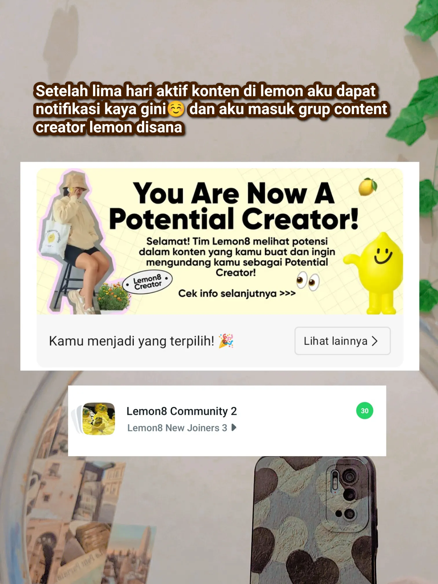 Baru lima hari join potential creator lemon8🍋😍 | Gallery posted by Muniah | Lemon8