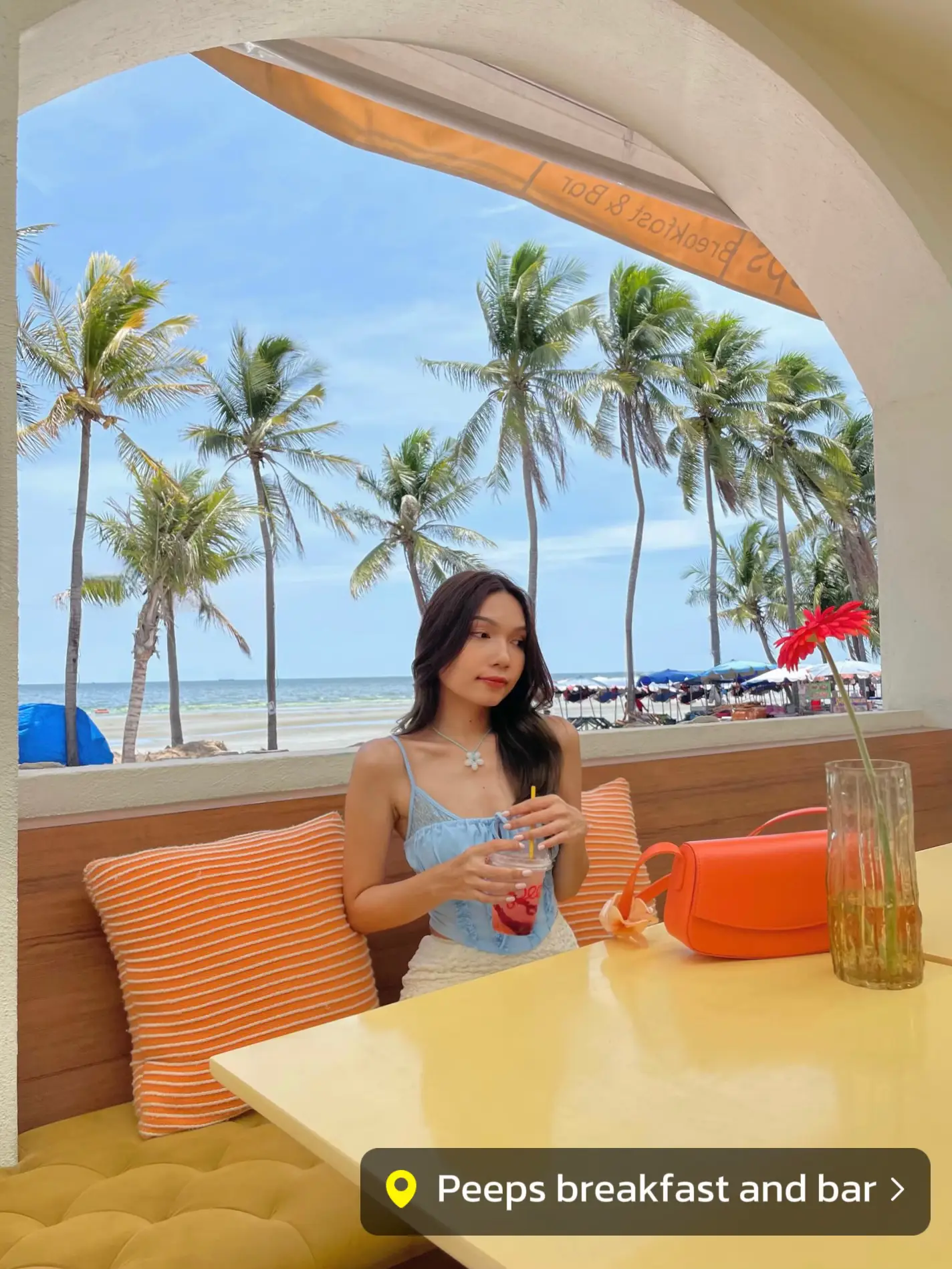 Peeps Breakfast and Bar คาเฟ่ริมหาดวอนภา บางแสน | แกลเลอรีที่โพสต์โดย Nanaeprcn | Lemon8