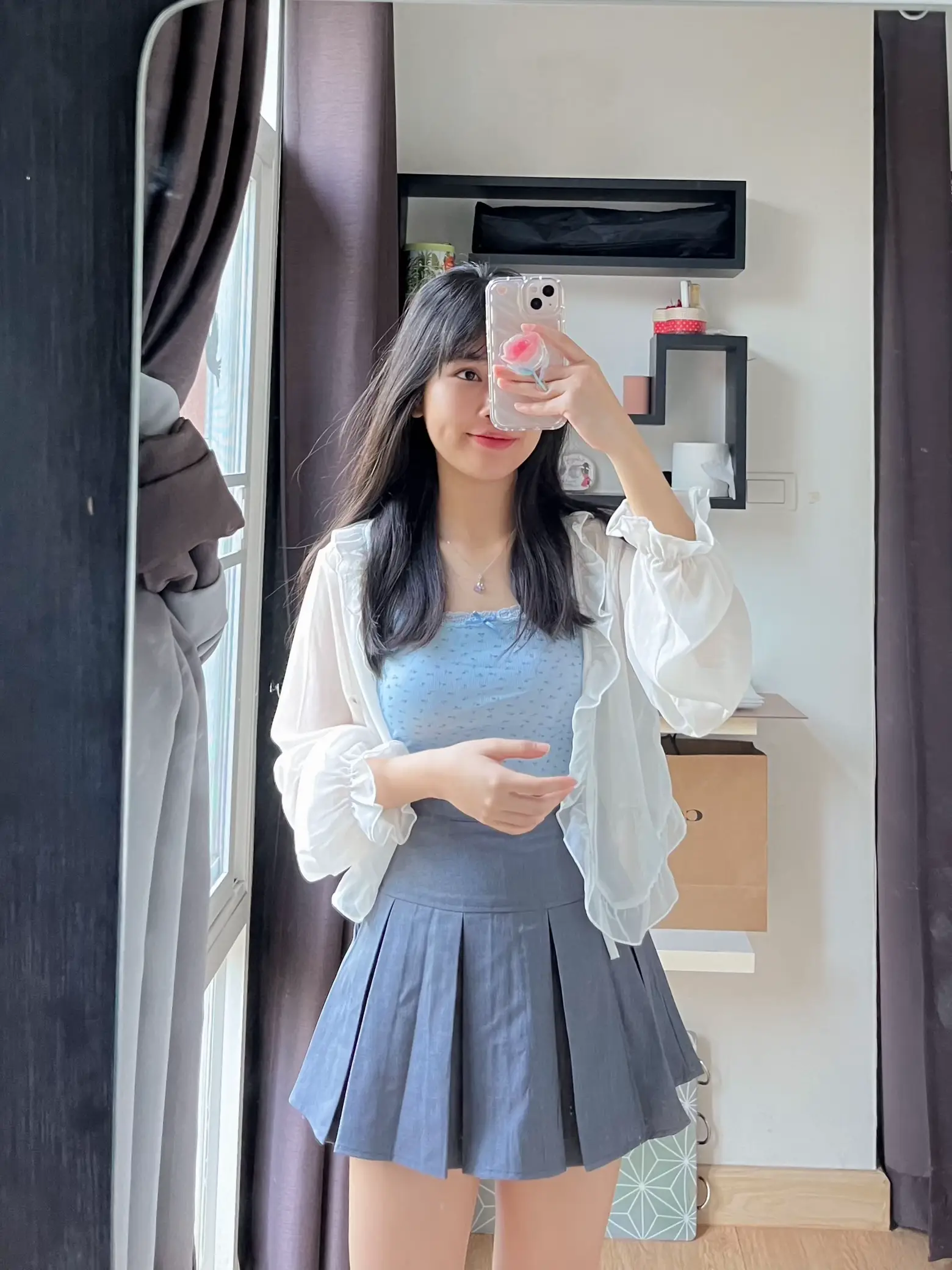 Ootd🥣150cm🧁แชร์ไอเดียแต่งตัวสดใสไม่ร้อน🔆🩰🛋️🪞 | แกลเลอรีที่โพสต์โดย Boxofsher 🥨 | Lemon8