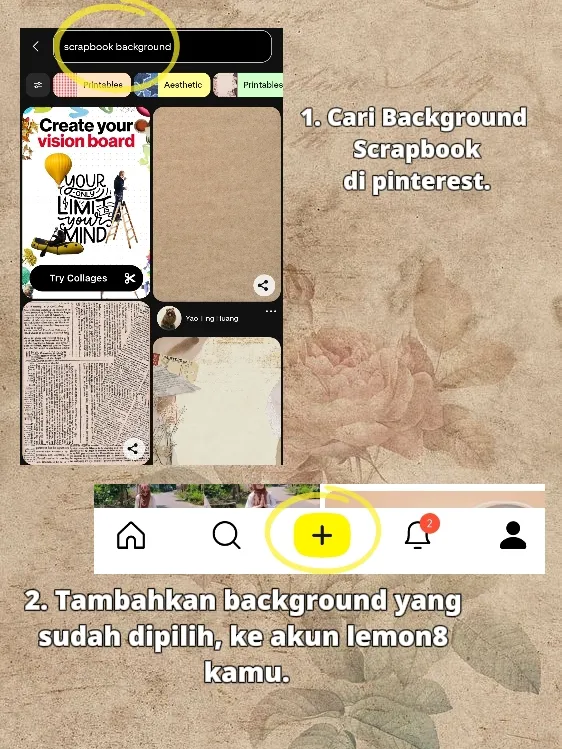 Bikin Scrap Book Ala Pinterest! Cuma Pake Lemon8🍋 | Galeri diposting oleh Ratnaa⋆˚🍒⋆𐙚˚ | Lemon8
