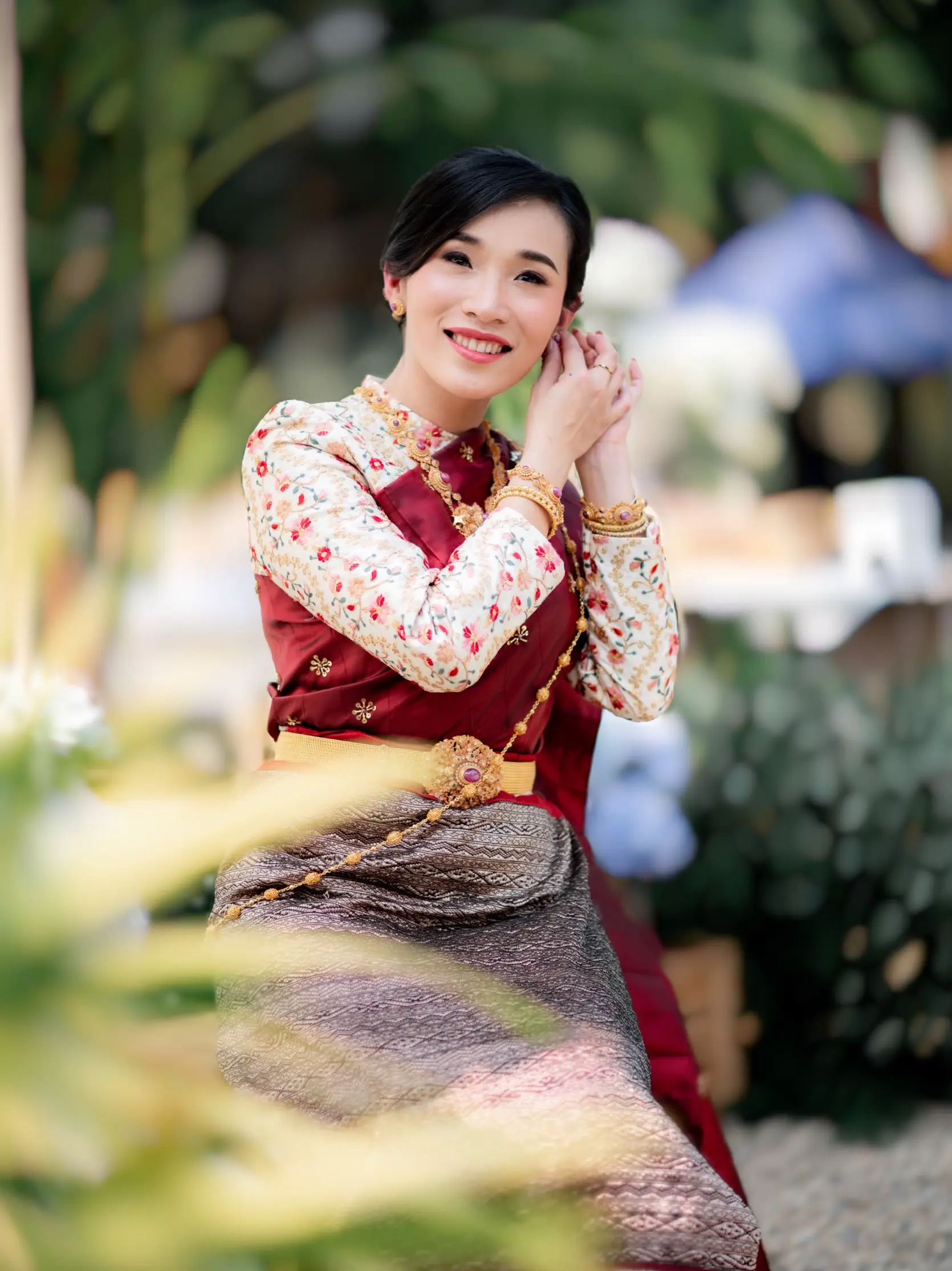 ☺️ ชุดพิธีผูกข้อมือสไตล์ล้านนา Look1 | แกลเลอรีที่โพสต์โดย MW | Lemon8