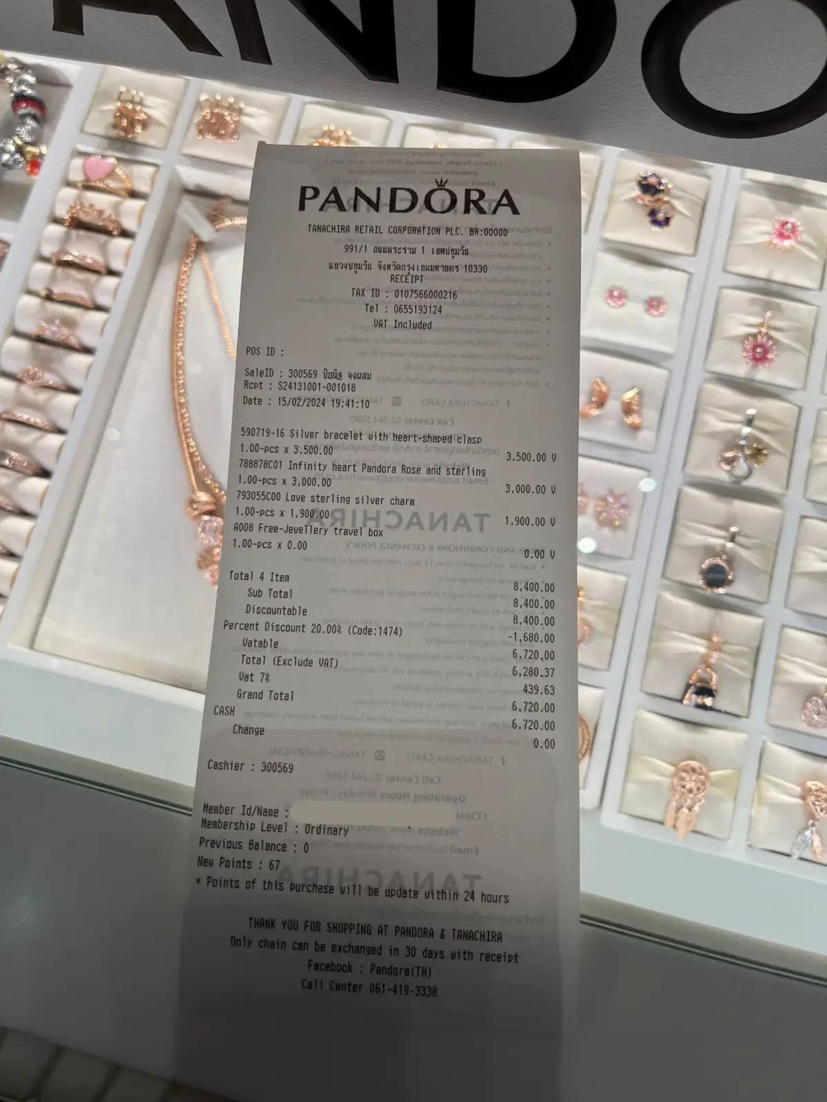 Pandora 💍 เส้นแรก in my life 💗 | แกลเลอรีที่โพสต์โดย Ptpphat | Lemon8