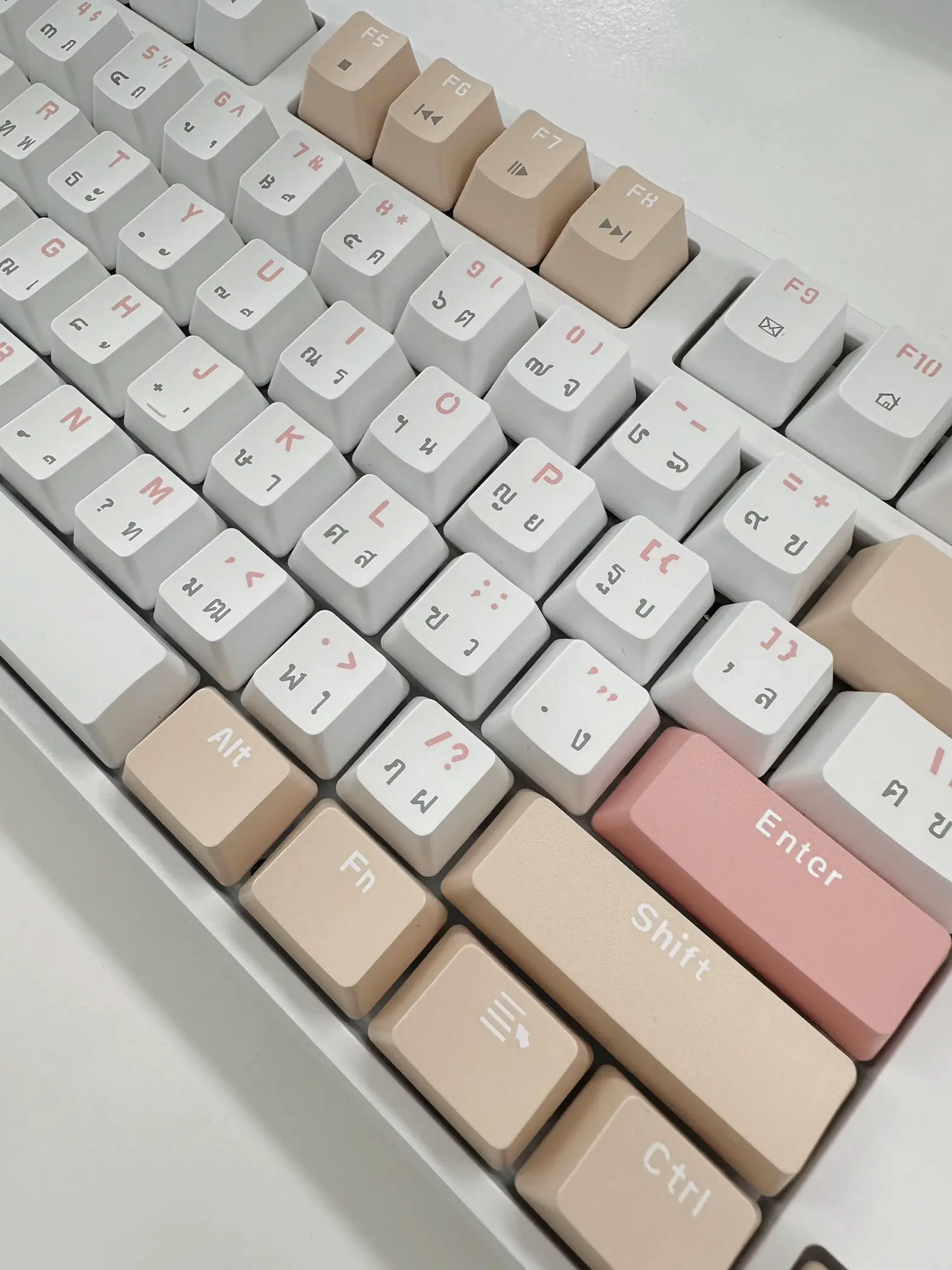 Mechanical keyboard Ajazz ak871 สีชานมมม | แกลเลอรีที่โพสต์โดย Malameen ...