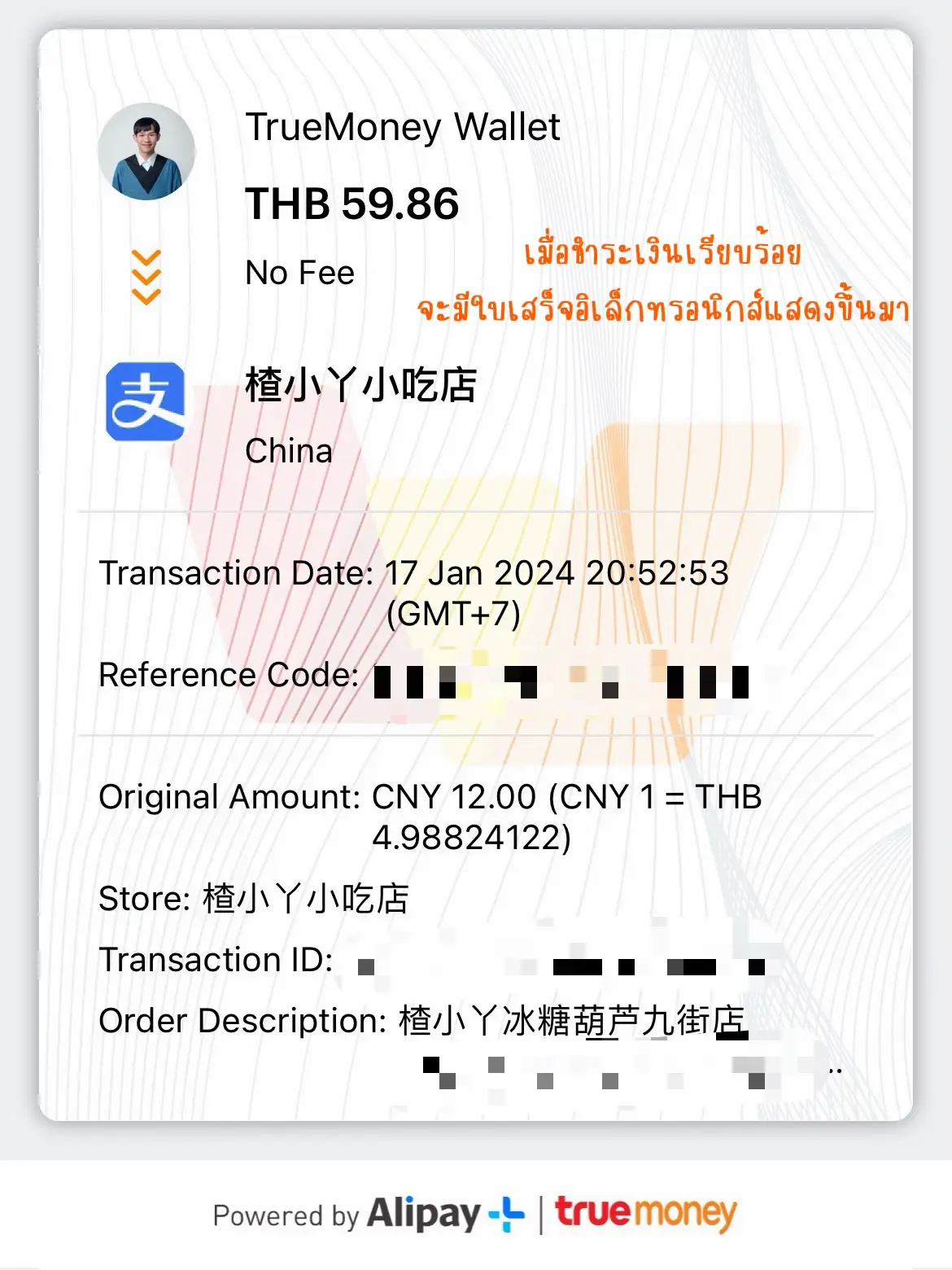 ใช้จ่ายที่จีนได้ง่ายๆด้วยTrueMoney | แกลเลอรีที่โพสต์โดย wyatt | Lemon8