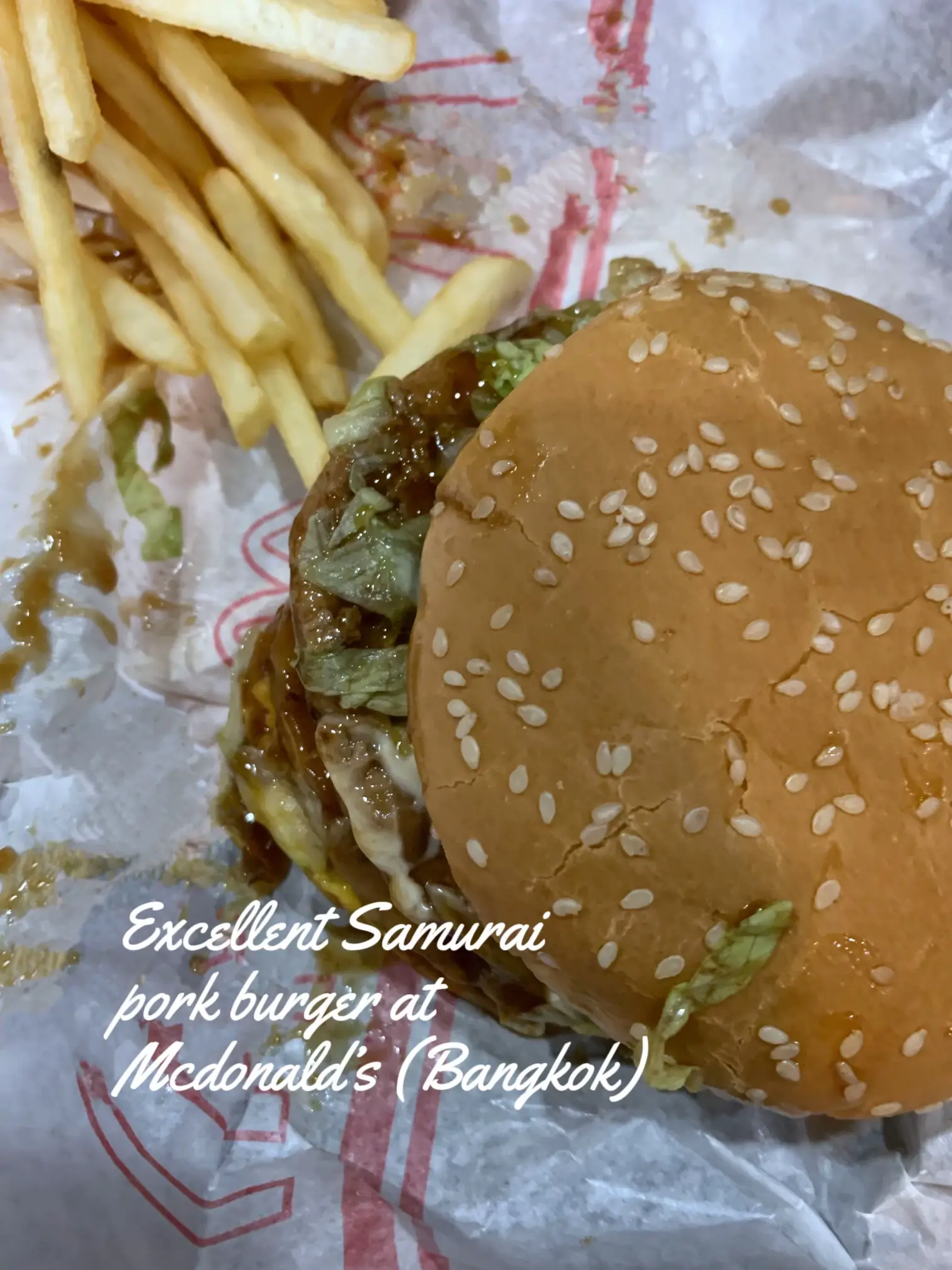 Yummy Samurai Pork Burgers at Mcdonald’s (Bangkok) | Gallery posted by ...