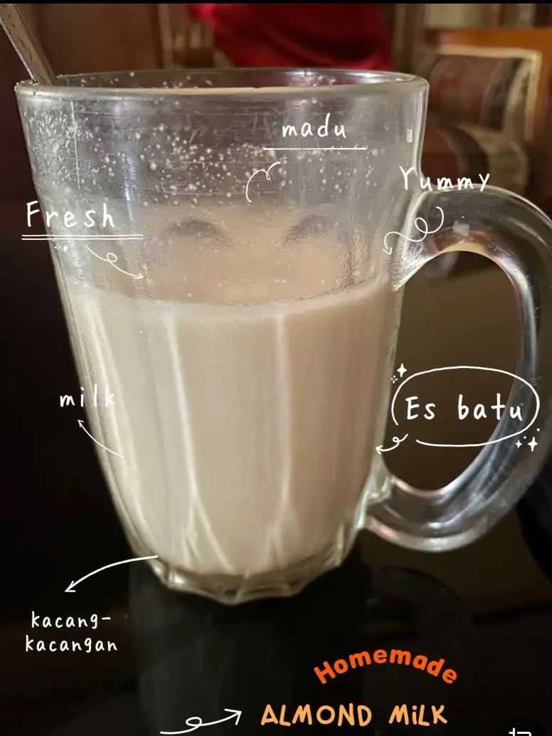 HOMEMADE ALMOND MILK | Video dipublikasikan oleh AgniaM | Lemon8