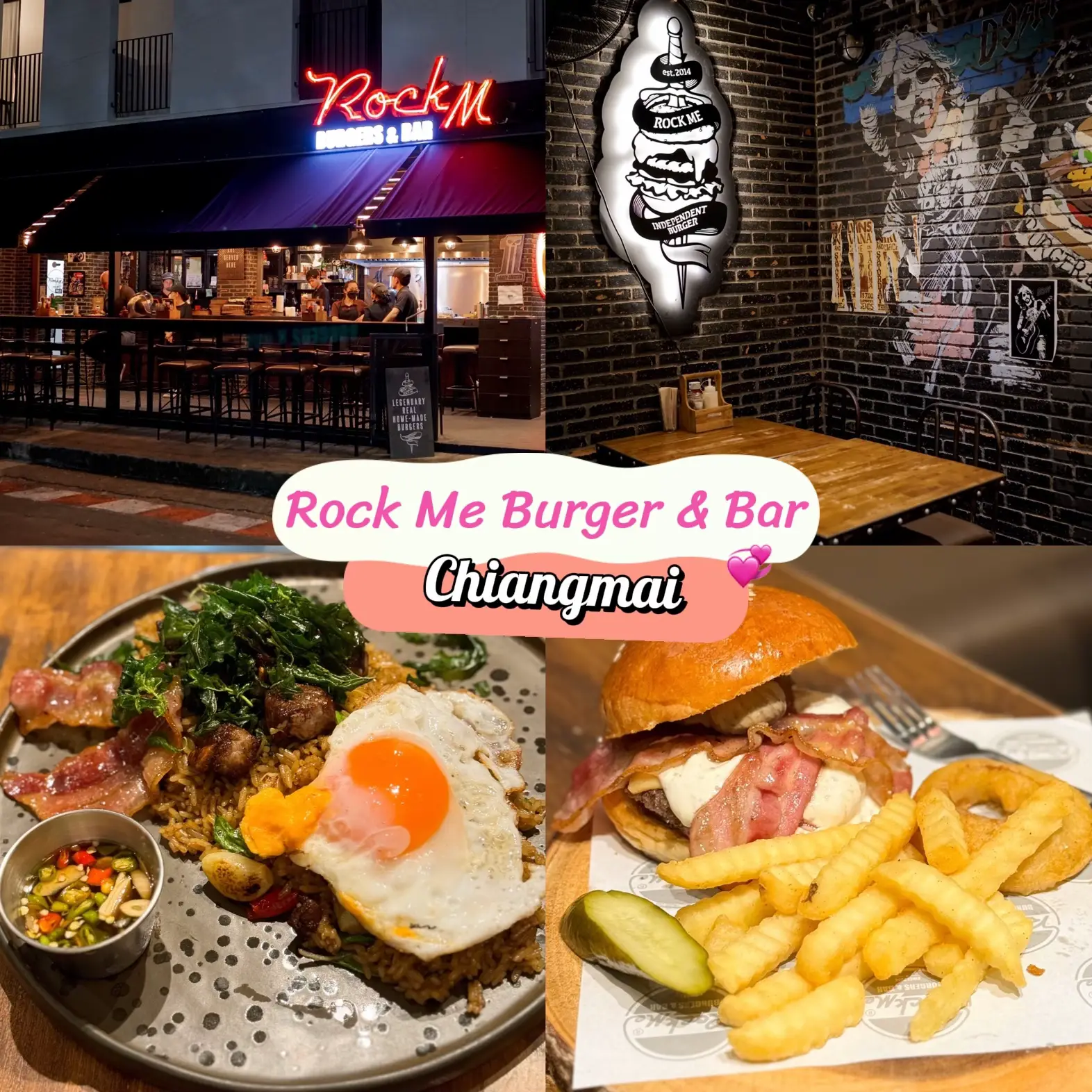Rock Me Burger & Bar เบอร์เกอร์โฮมเมดเจ้าดังในเชียงใหม่🍔 | แกลเลอรีที่ ...