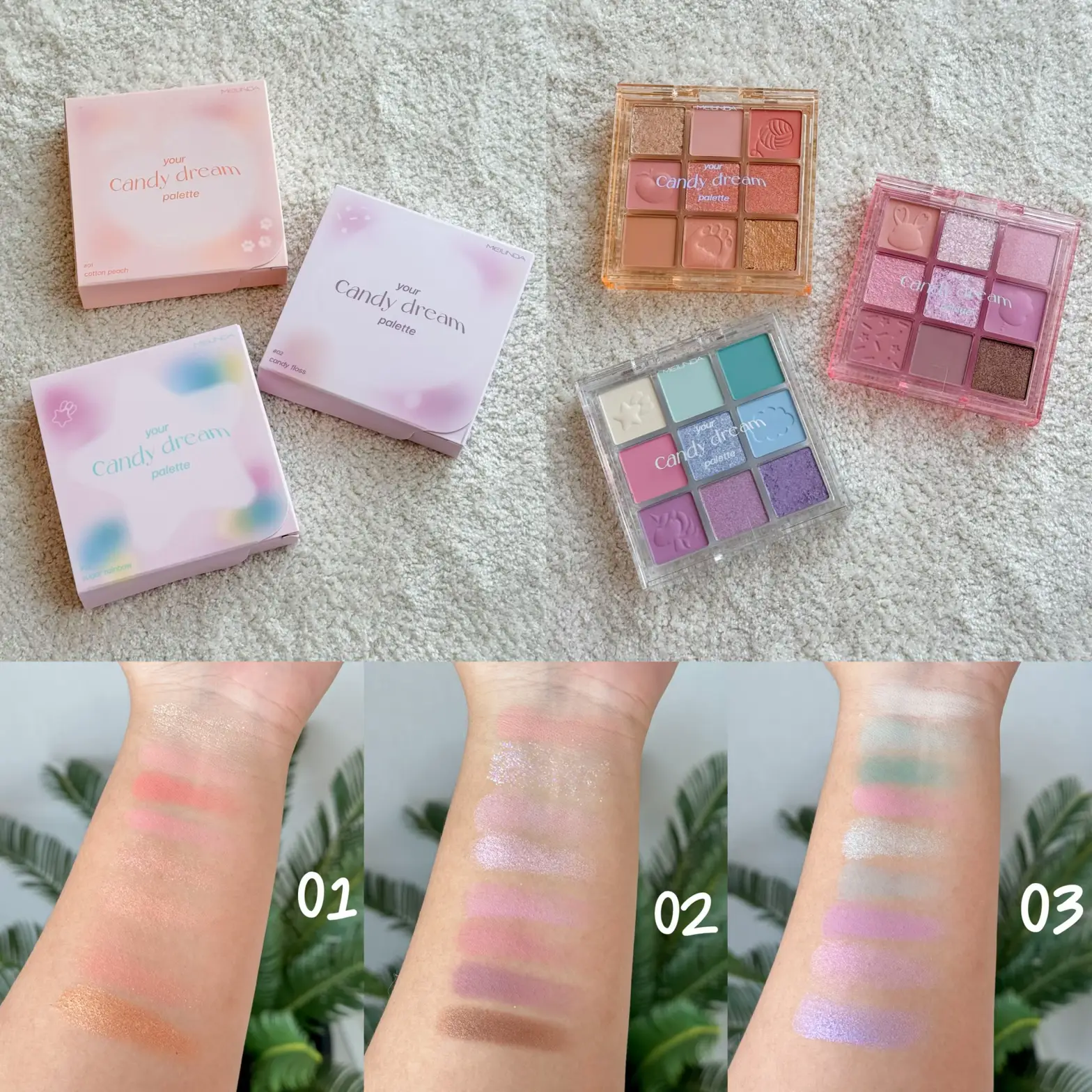 🦄 พาเลทใหม่ คิ้วทึมาก MEILINDA Your candy dream palett | แกลเลอรีที่ ...
