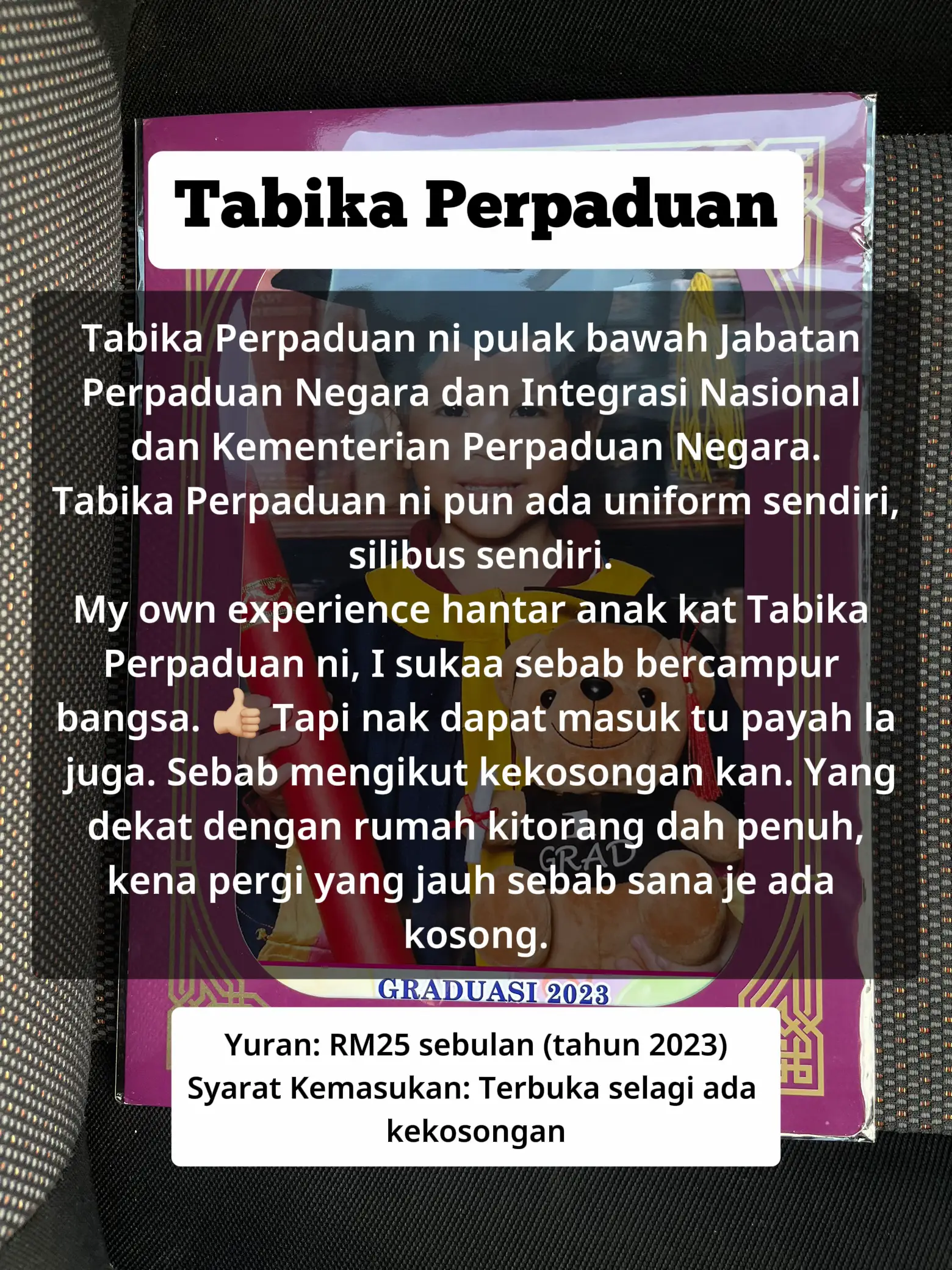 PARENTS YANG ANAK NAK TADIKA, PENTING AMBIL TAHU!! | Galeri disiarkan ...