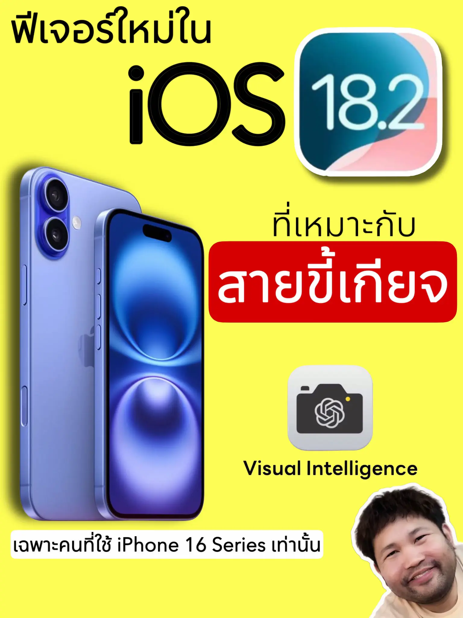 ฟีเจอร์ใหม่ iOS 18.2 เริ่ดสำหรับคนขี้เกียจ🤫🔥🔥 | แกลเลอรีที่โพสต์โดย ช่างป่าน ไอโฟน | Lemon8