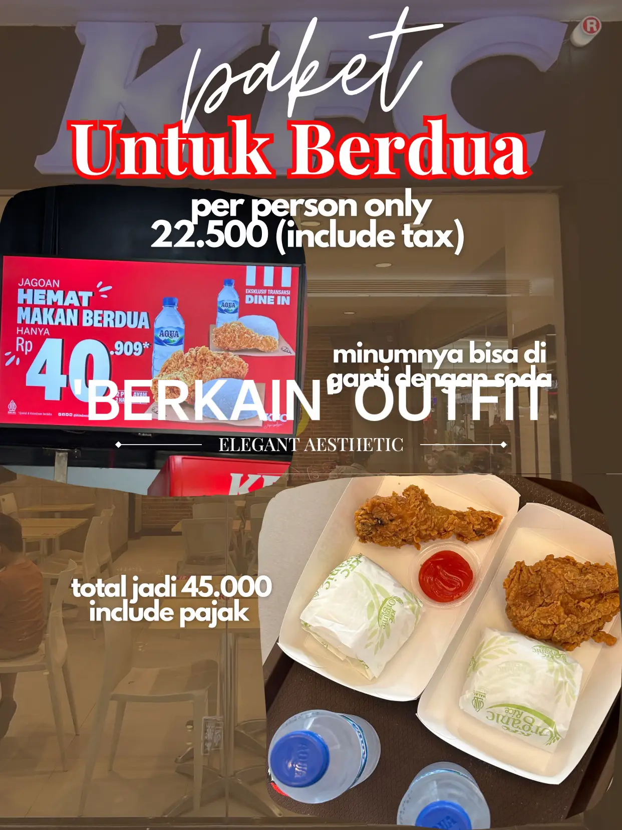 cara makan hemat di KFC 🍗🙌🏻 (harga 20-30k) 🐓 | Galeri diposting oleh dindramadhanti | Lemon8