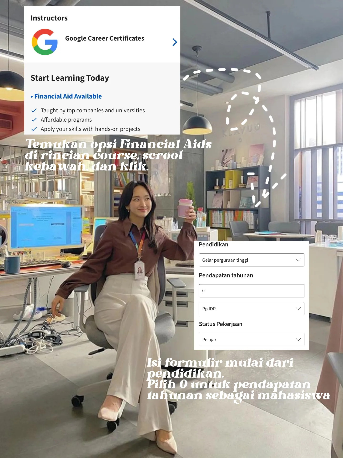 Unlock Skillz: Raih Financial Aids di Coursera | Galeri diposting oleh nanachan | Lemon8