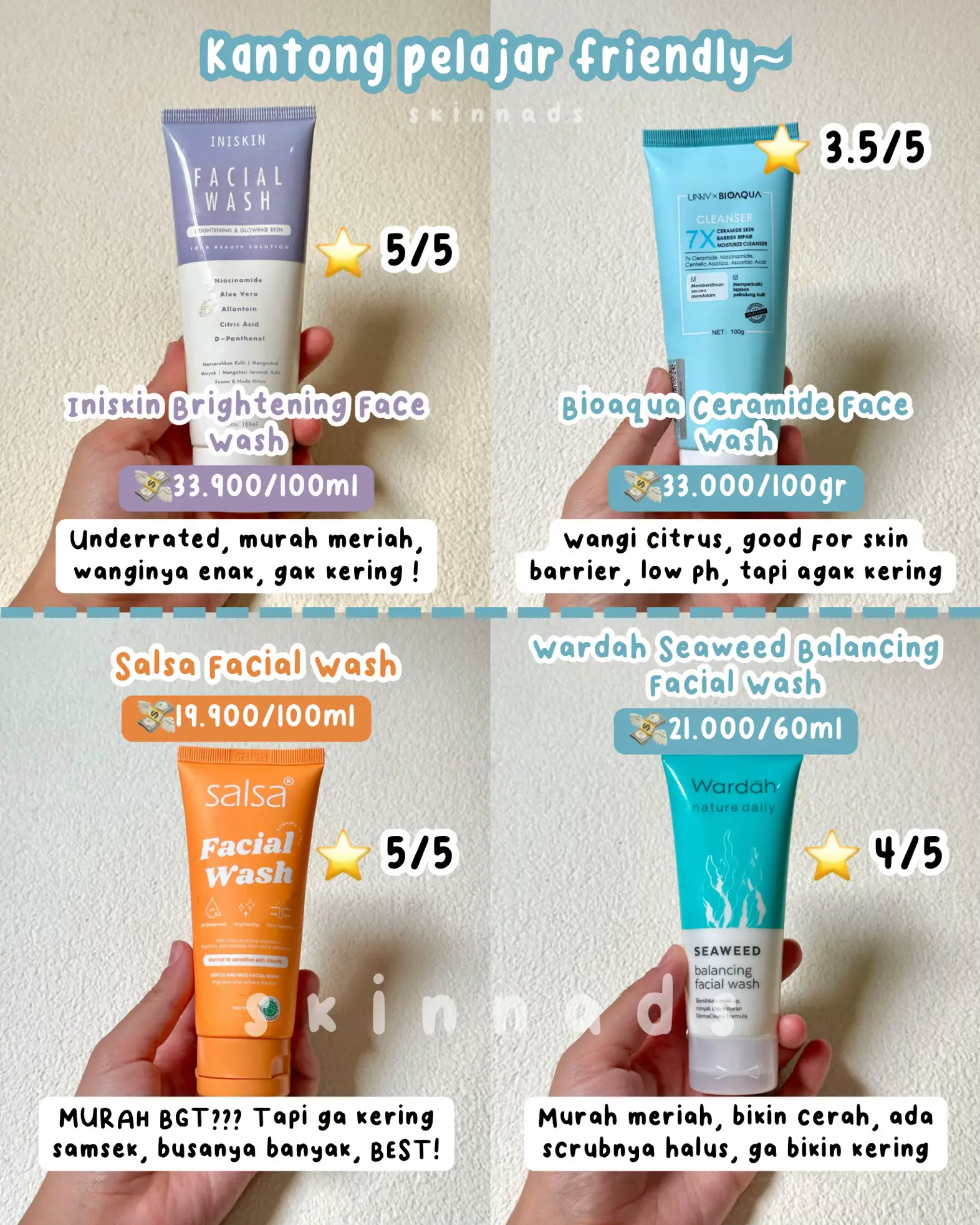 ‼️ REVIEW ‼️ SEMUA FACE WASH yang pernah kucoba😄☝️ | Galeri diposting ...