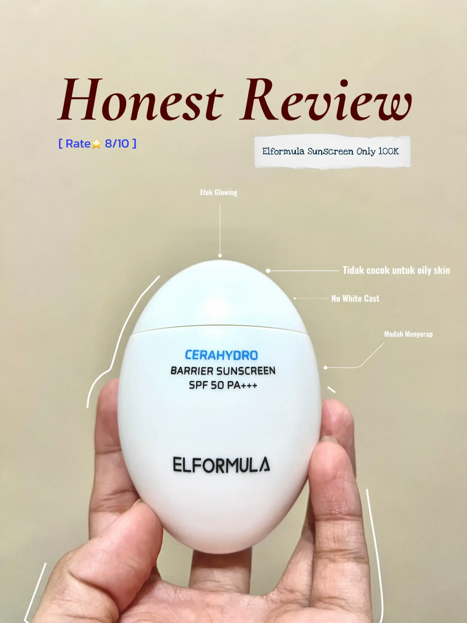 Honest Review - Elformula Sunscreen | Galeri diposting oleh deliviamiliyani | Lemon8