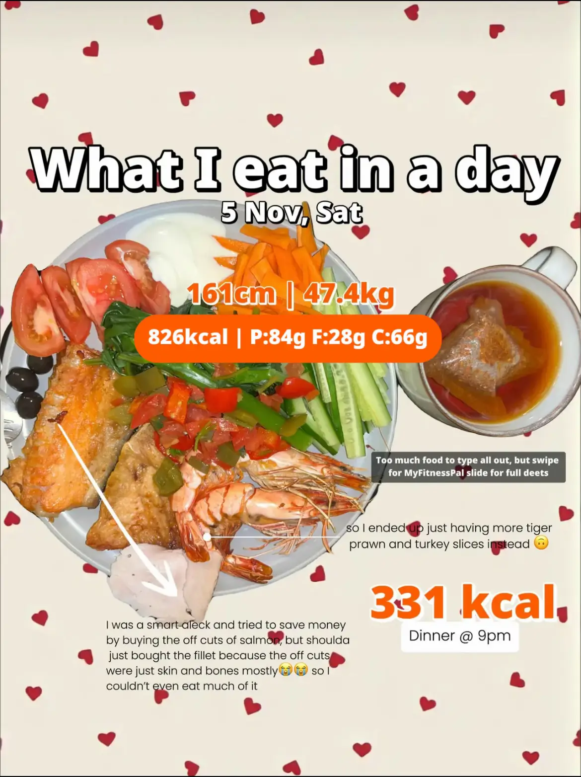 WIEIAD - 5 Nov, Day 4 [47.4kg, 161cm] | Gallery posted by alicia 🥗🍤🍳 ...