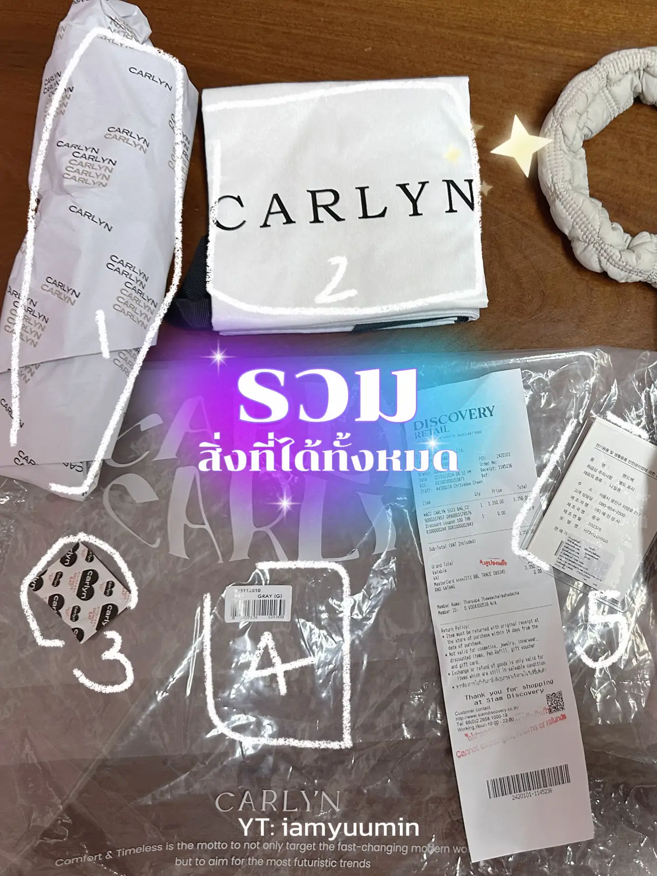 Unbox กระเป๋า Carlyn🇰🇷 | แกลเลอรีที่โพสต์โดย Iamyuumin | Lemon8