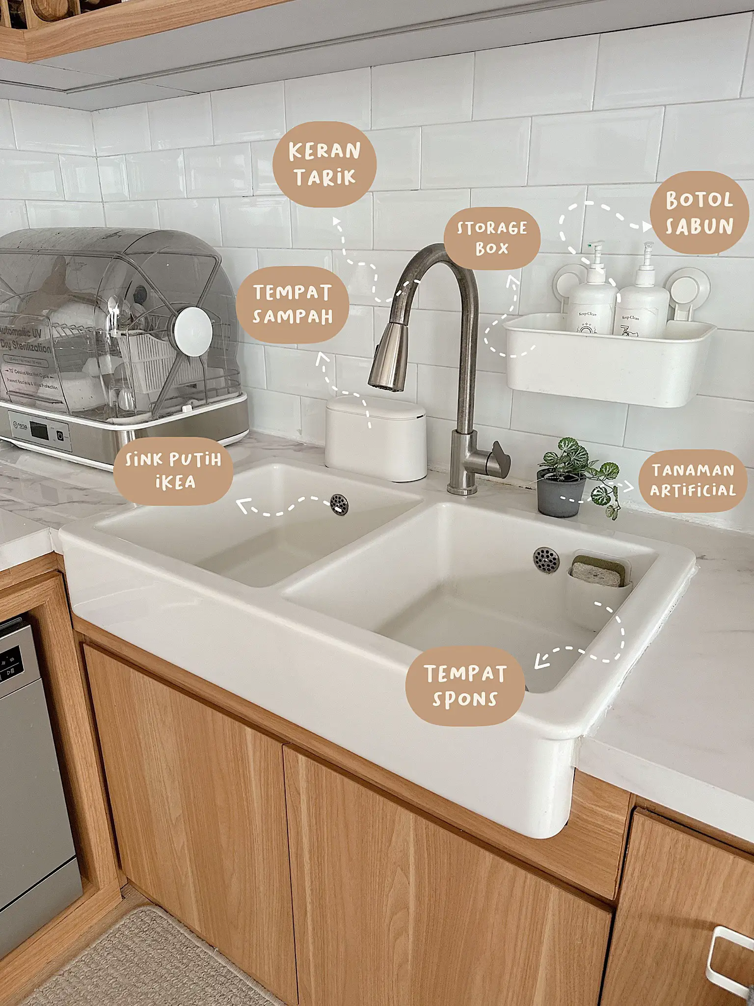 Inspirasi Kitchen Sink 🍋 | Galeri disiarkan oleh Rumah_Haza | Lemon8