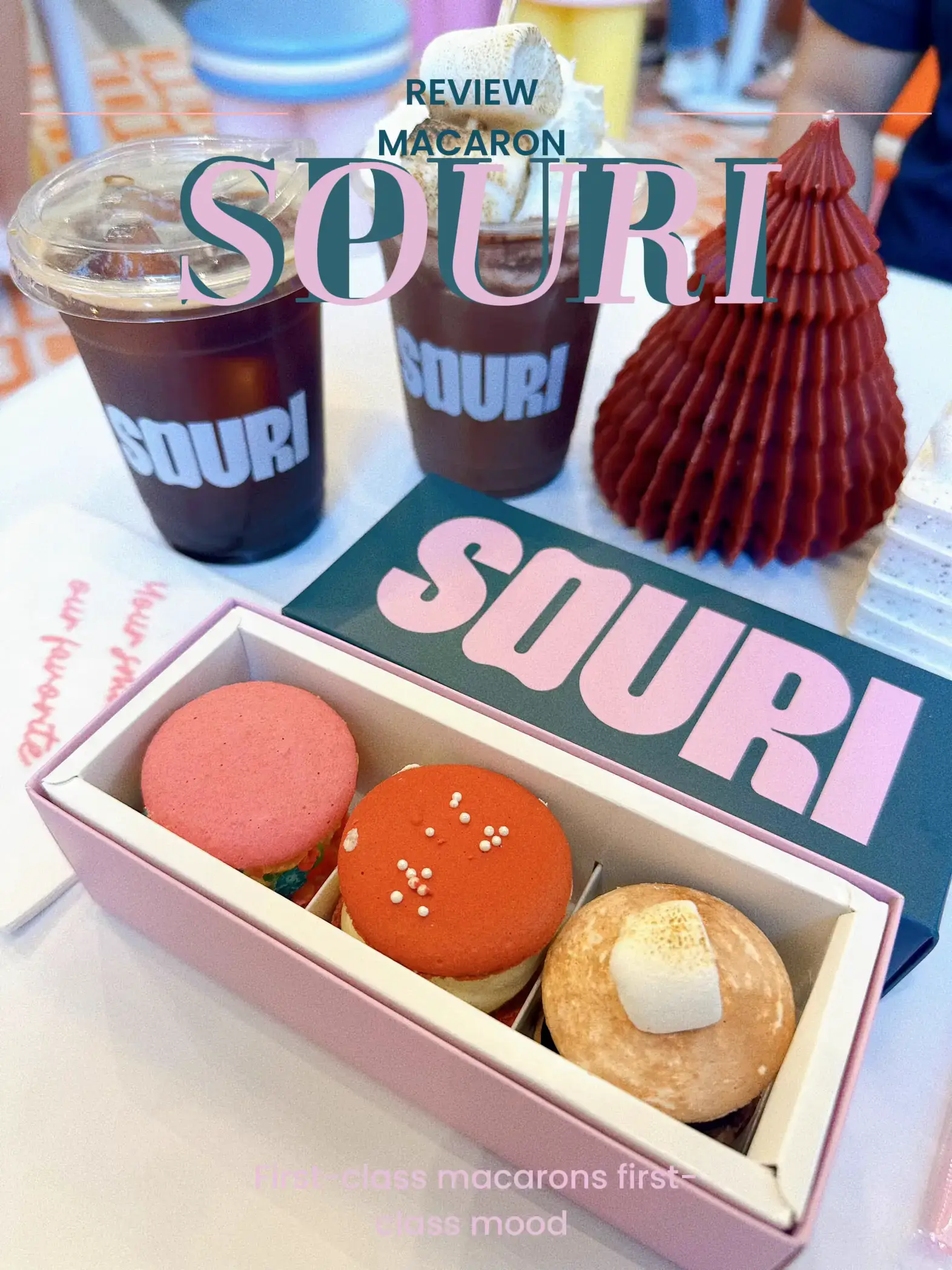 REVIEW SOURI MACARON ร้านดัง จะอร่อยแค่ไหน 💛🩷 | แกลเลอรีที่โพสต์โดย ...